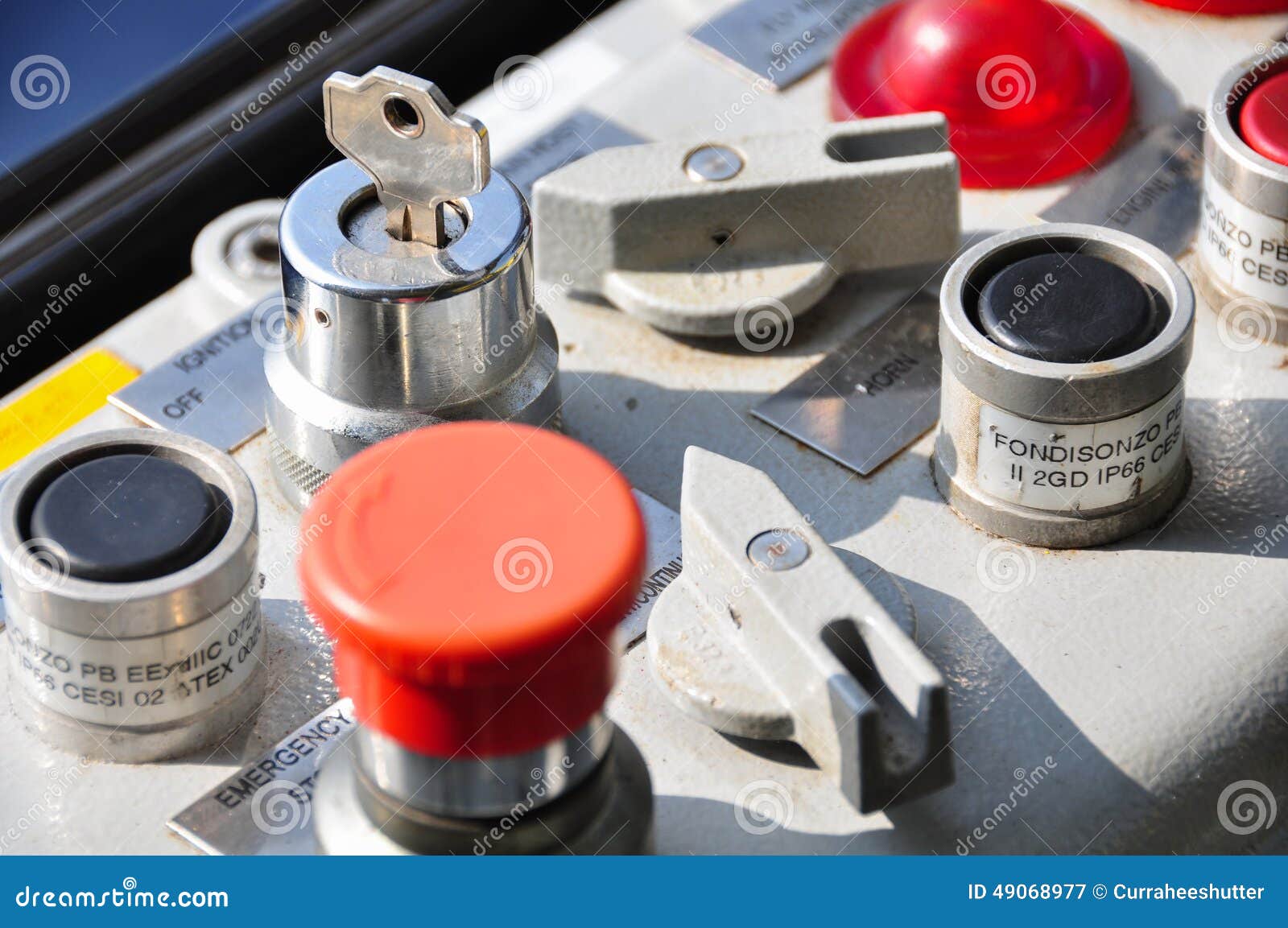 Control Panel for Control the Machine. Switch on the Panel and Control ...