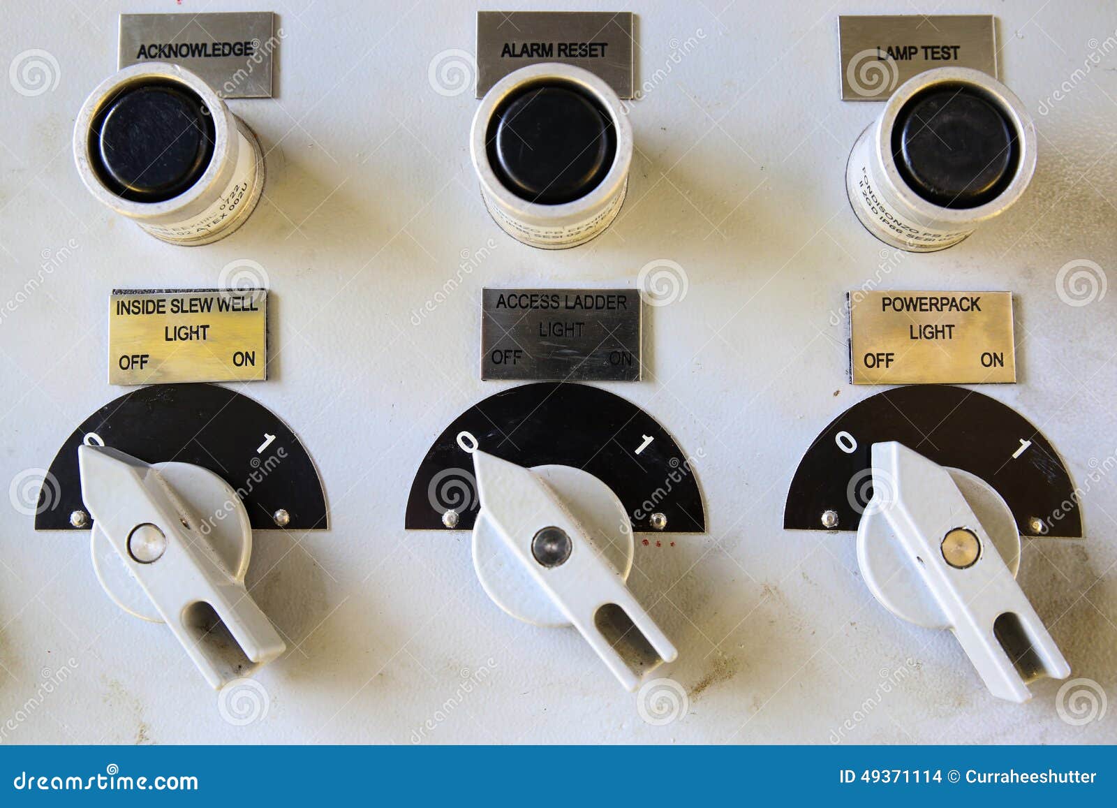 Control Panel for Control the Machine. Switch on the Panel and Control ...