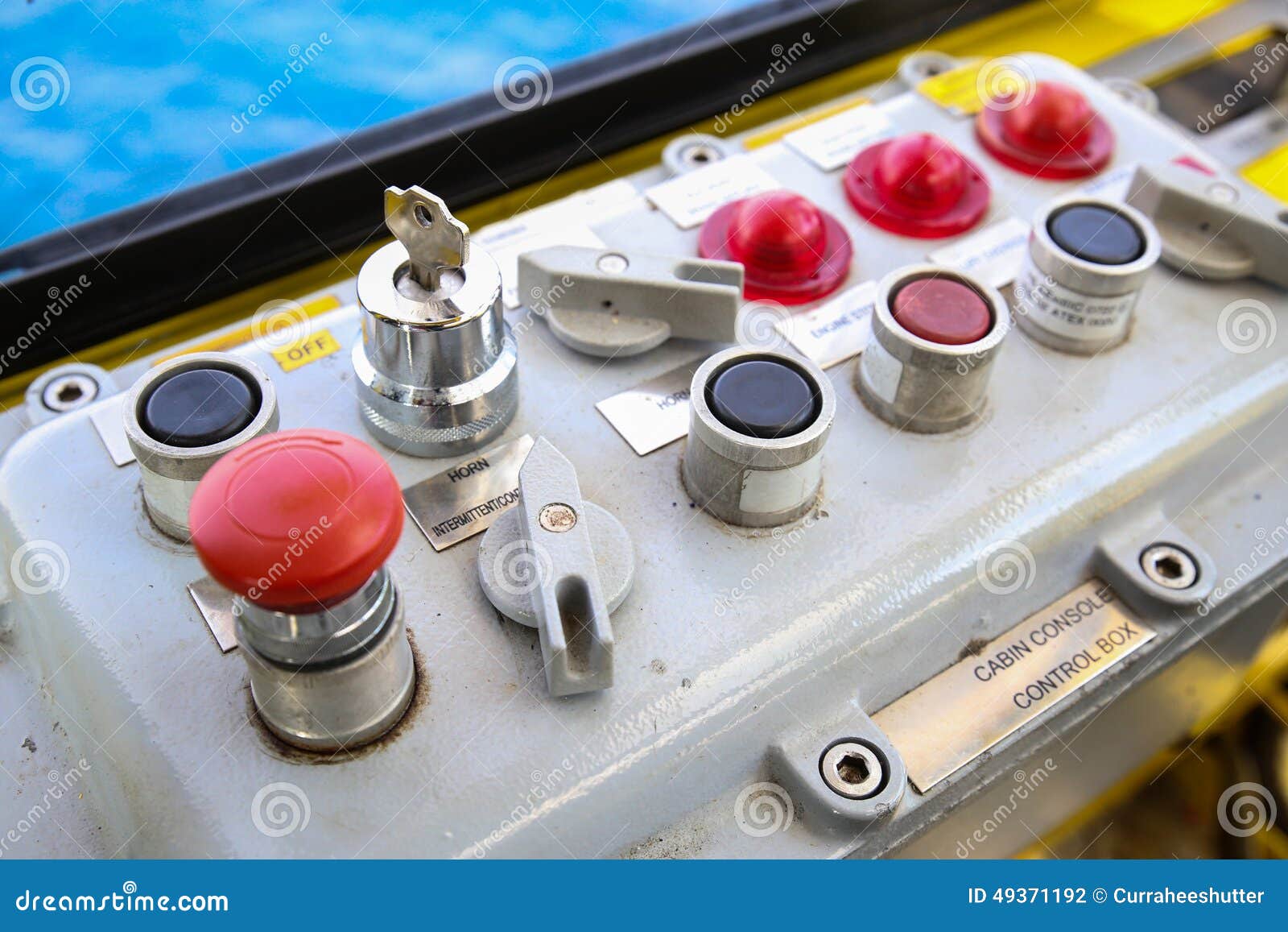 Control Panel for Control the Machine. Switch on the Panel and Control ...