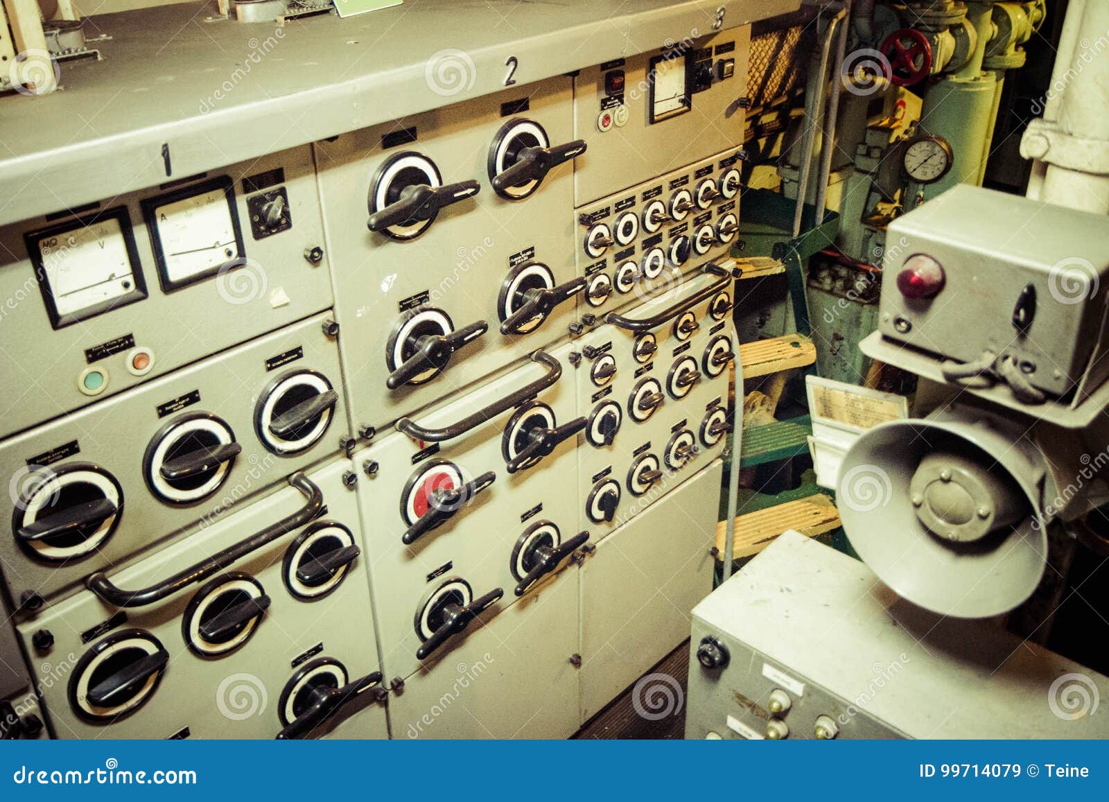 Control panel stock image. Image of deck, ocean, steer - 99714079