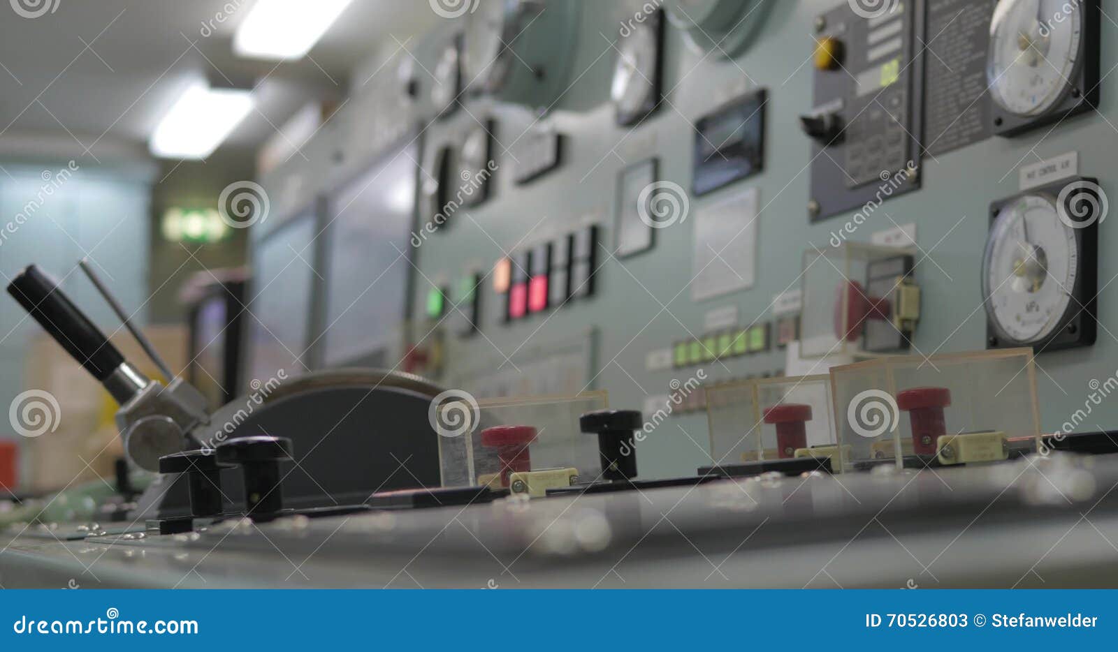 Control Panel in Engine Control Room of Ship Stock Video - Video of ...