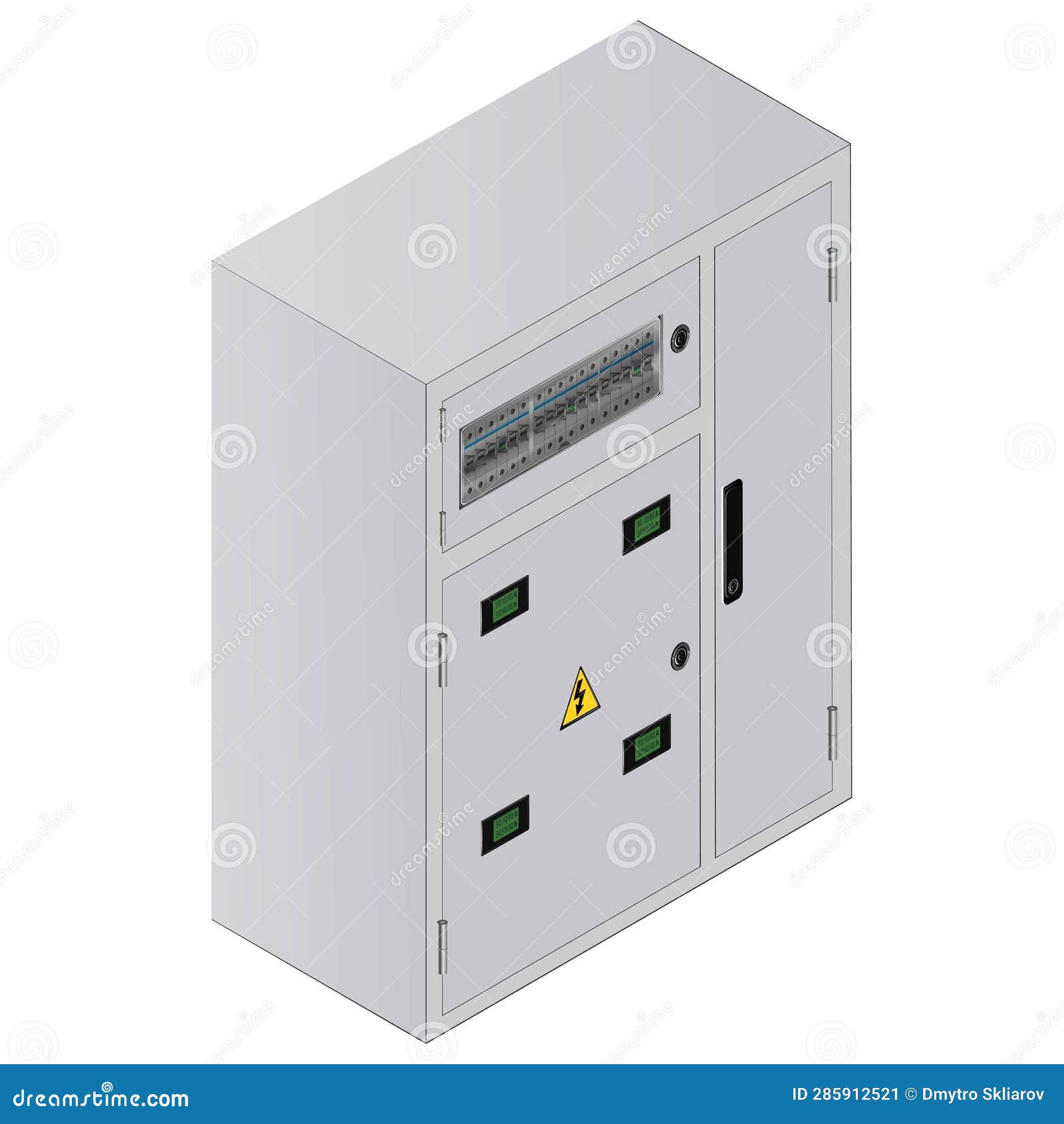 Control Panel.3D. Isometric. Production Control Panel and Control of ...