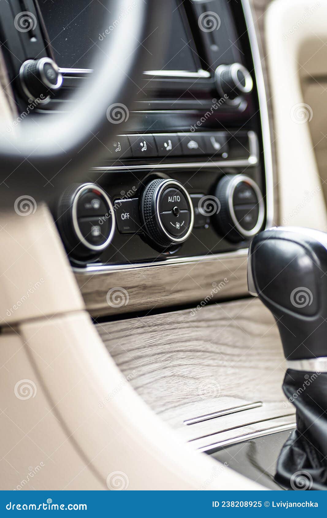 Control Panel Dashboard Car Fragment. Automatic Transmission Gear Shift ...