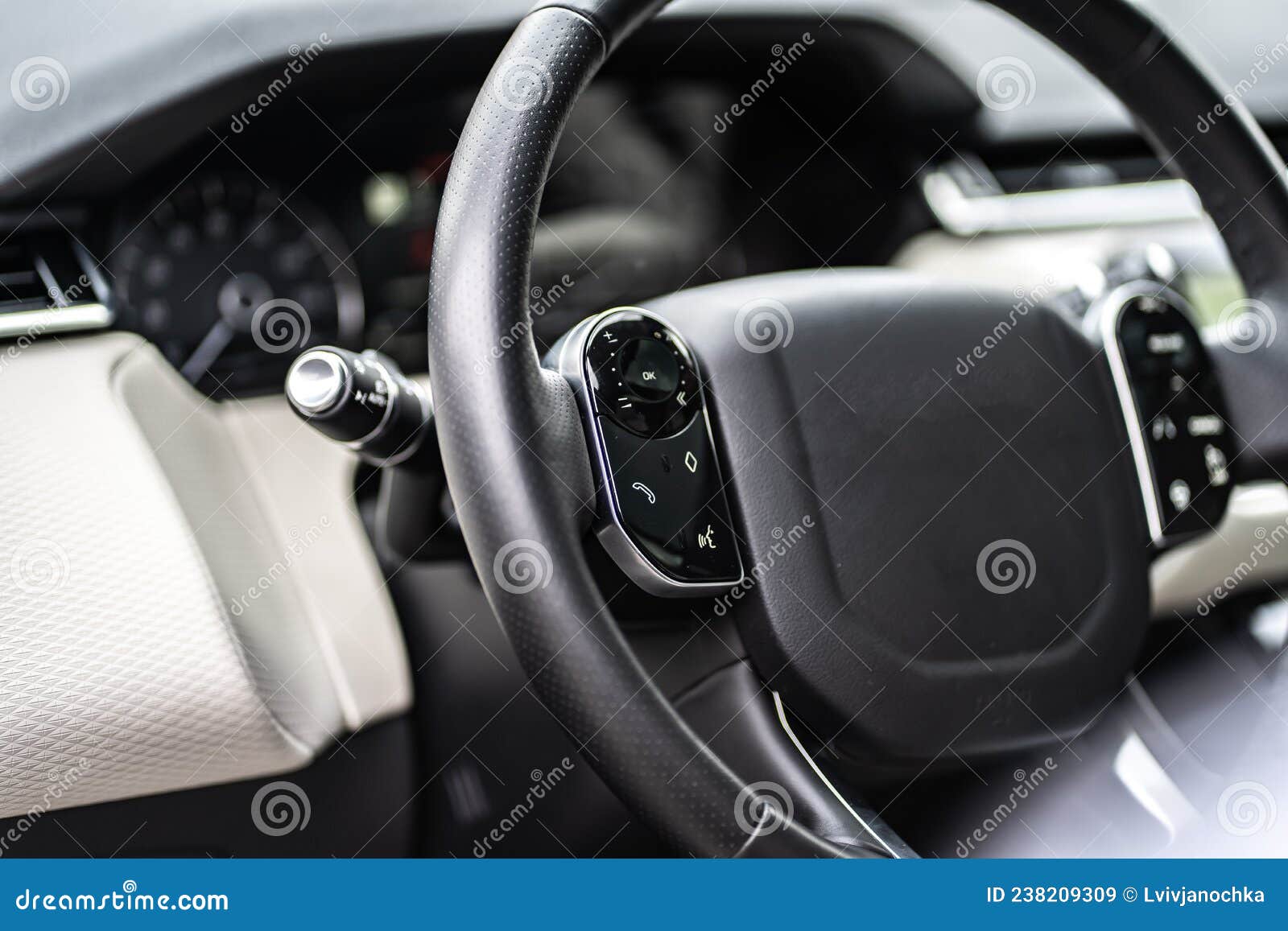 Control Panel Dashboard Car Fragment. Automatic Transmission Gear Shift ...