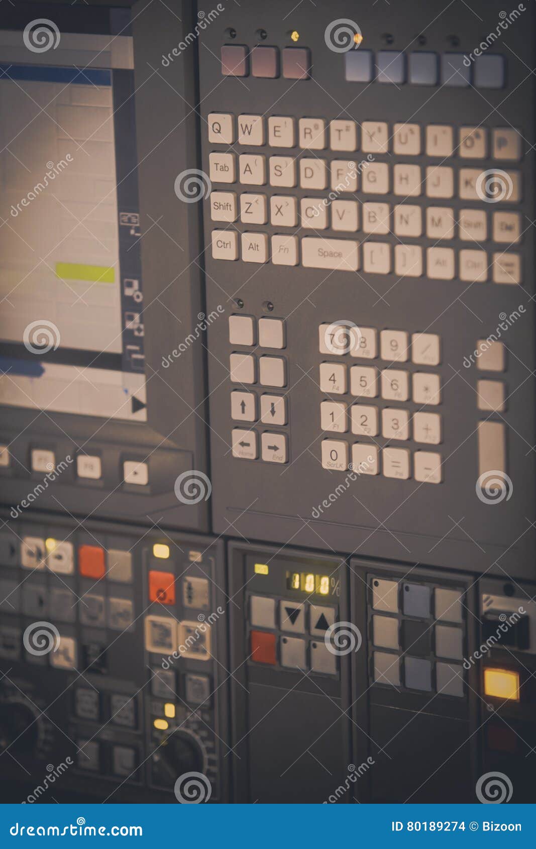 Control panel detail stock photo. Image of technical - 80189274