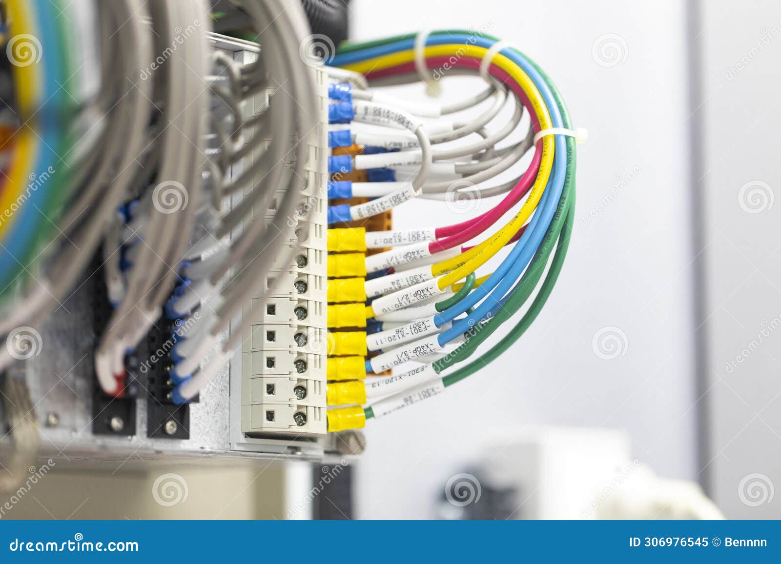 Control Panel Distribution Metering Control Box. Stock Image - Image of ...