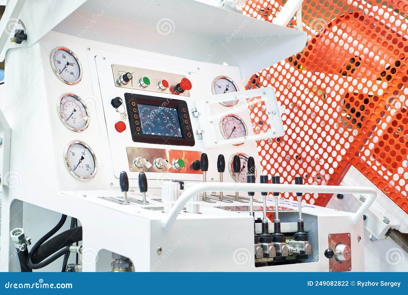 Control Panel of Drilling Industrial Equipment Stock Photo - Image of ...