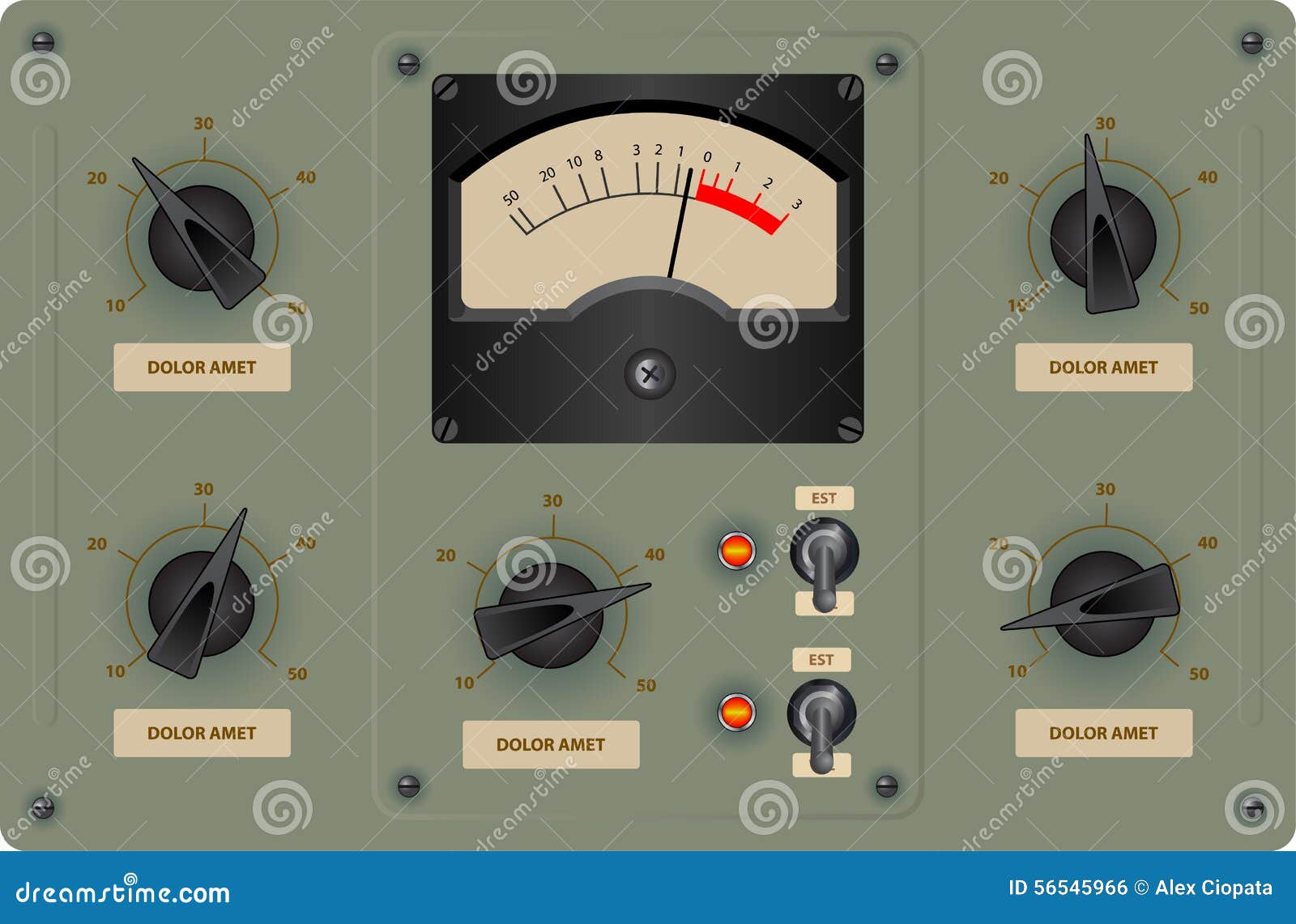 Control Panel. Production Control Panel And Control Of Computer Devices ...