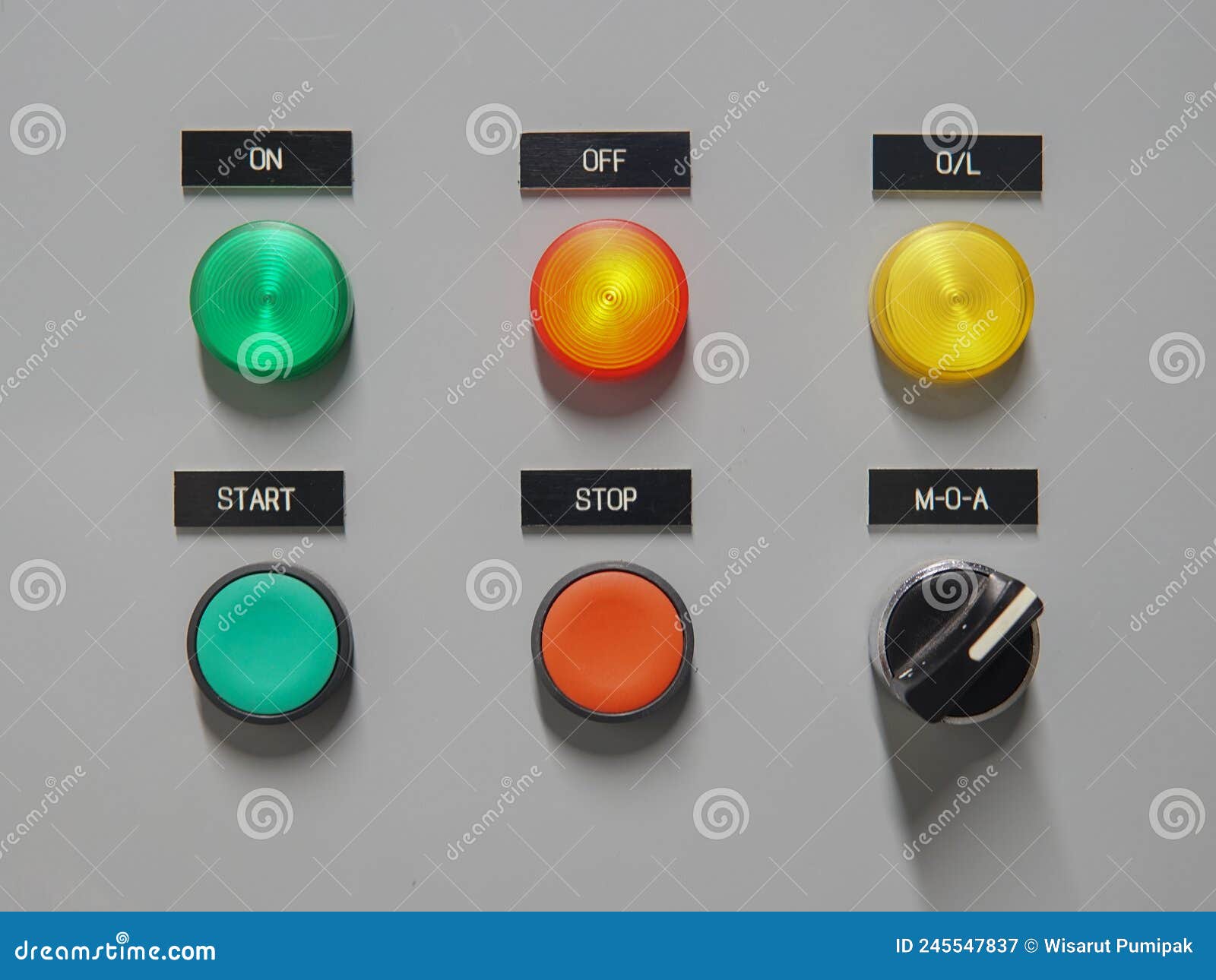 Control Panel with Electric Stock Image - Image of buttons, technol ...