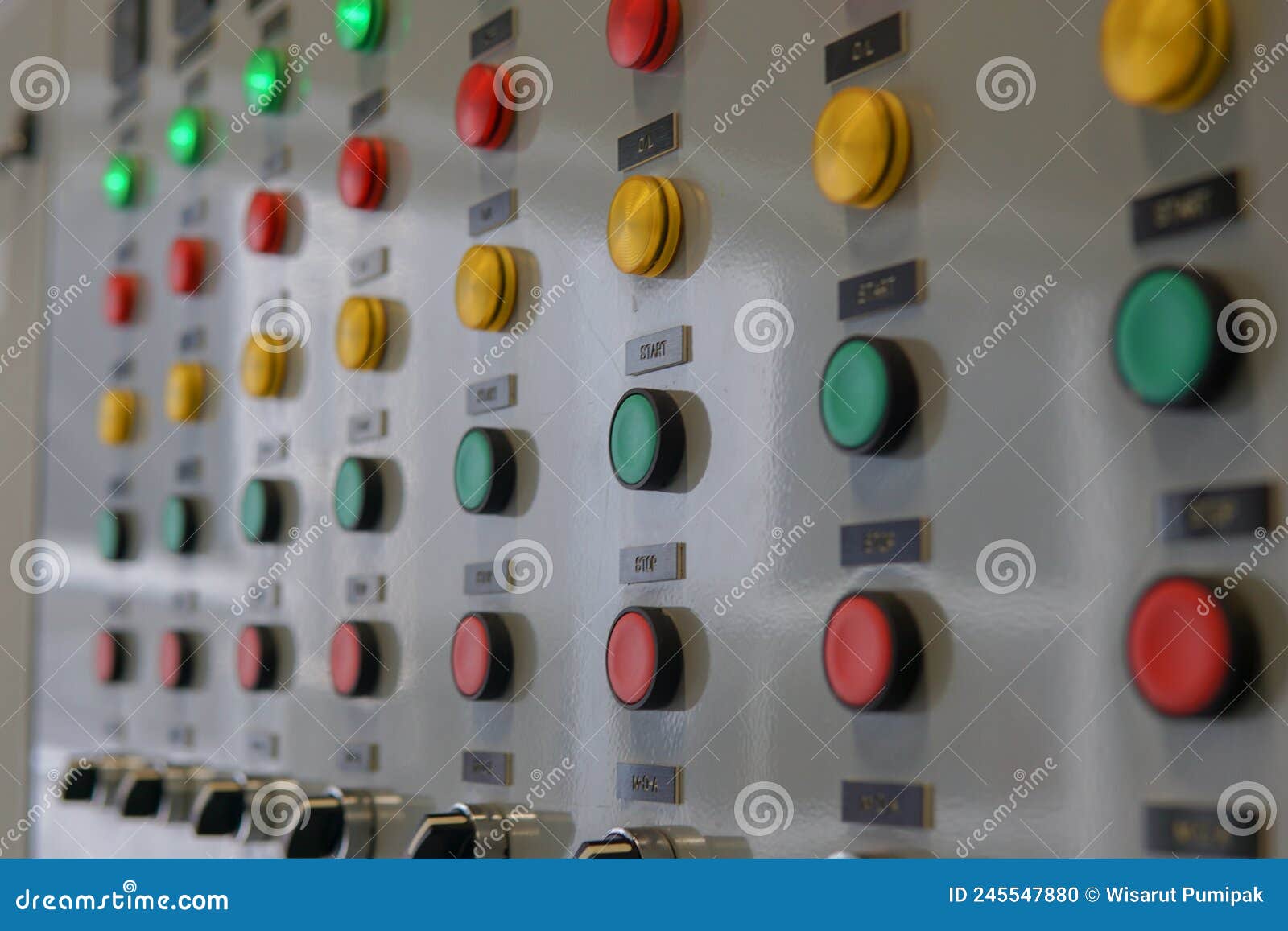 Control Panel with Electric Stock Photo - Image of light, power: 245547880