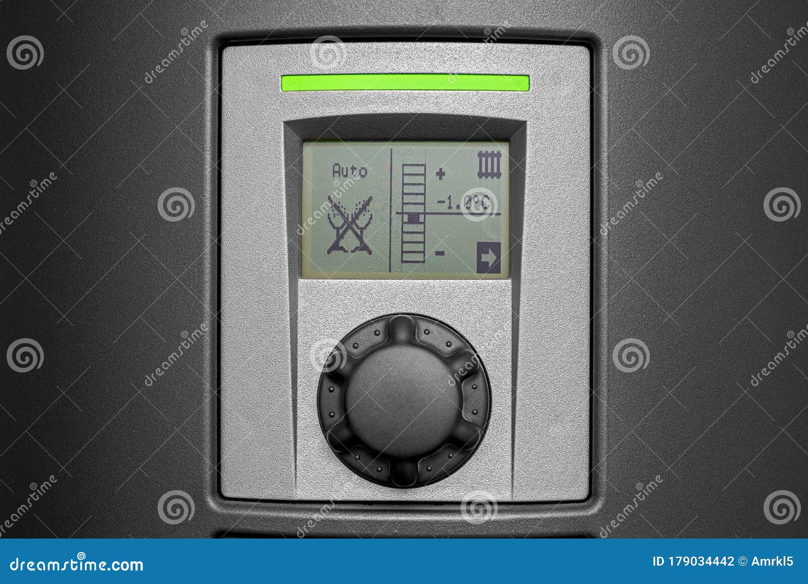 Control Panel of a Electrical Heat Pump in a Private Household Stock ...
