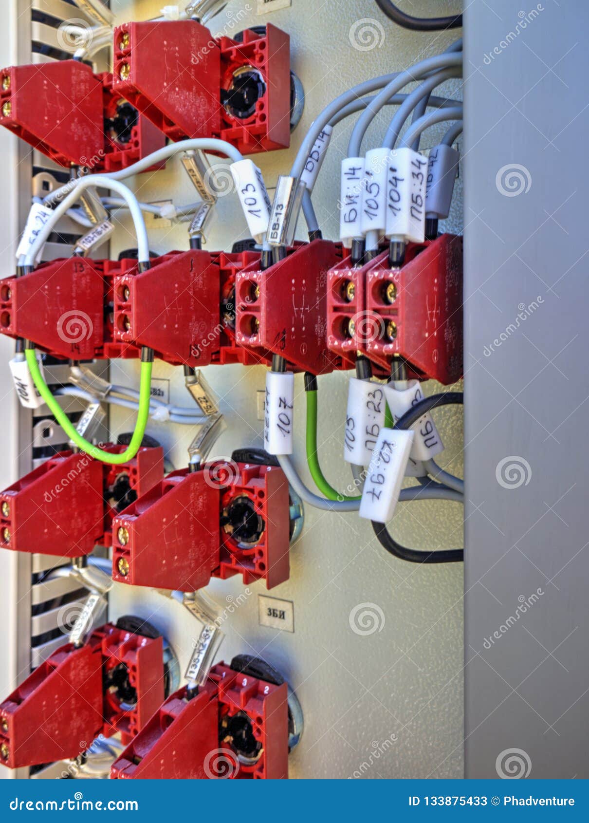 Control Panel with Electrical Switches Stock Image - Image of ...