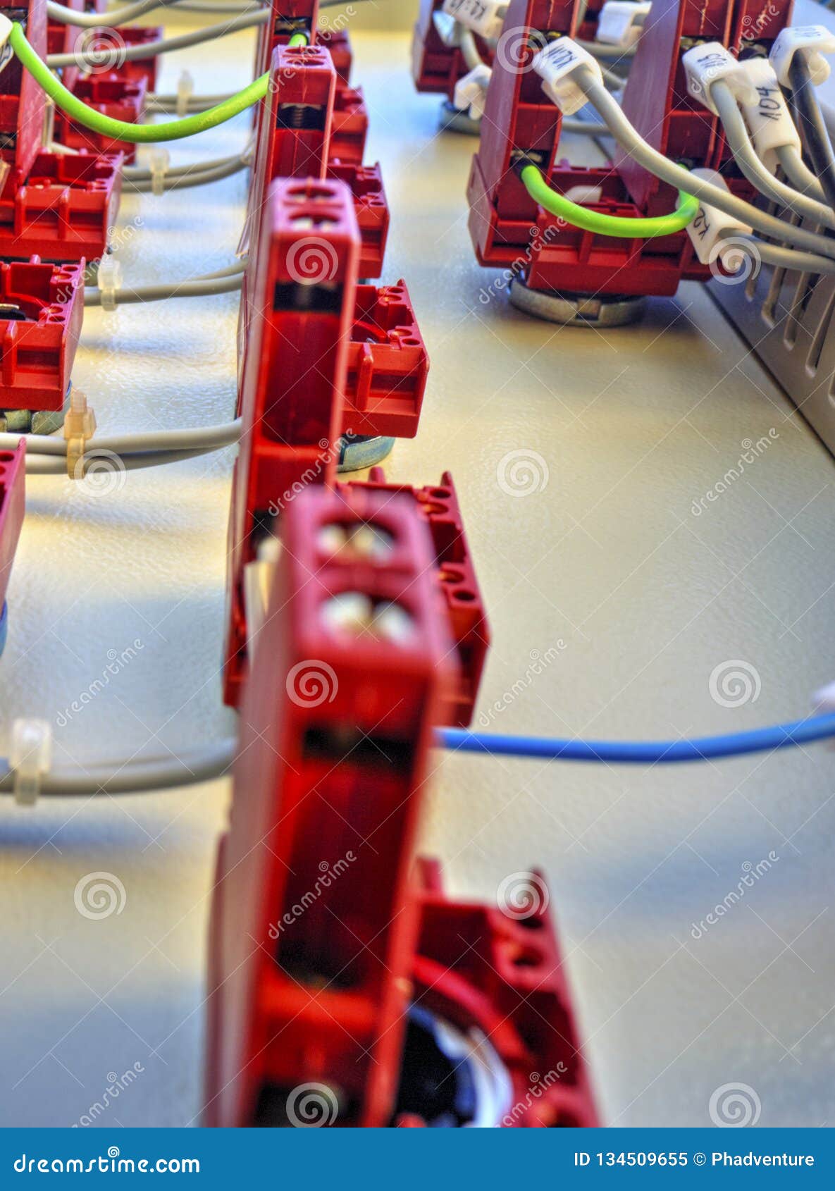 Control Panel with Electrical Switches Stock Image - Image of assemble ...