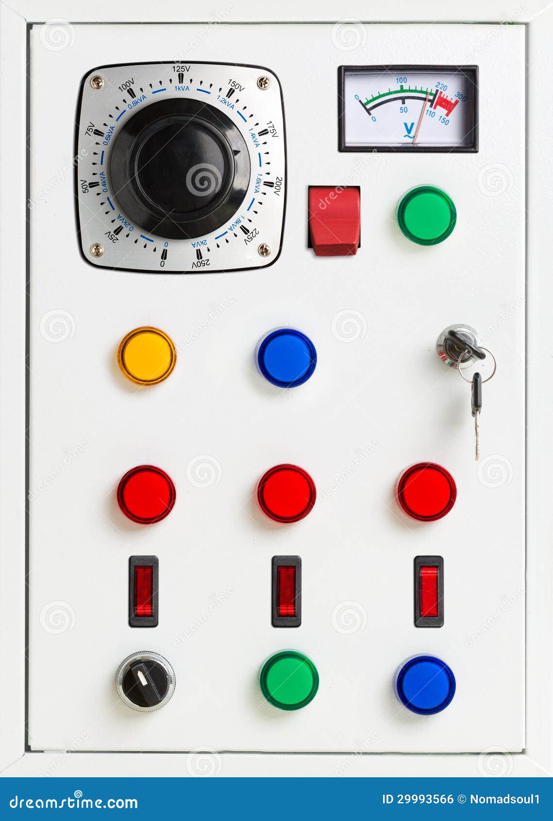 Control panel stock photo. Image of electricity, lamp - 29993566