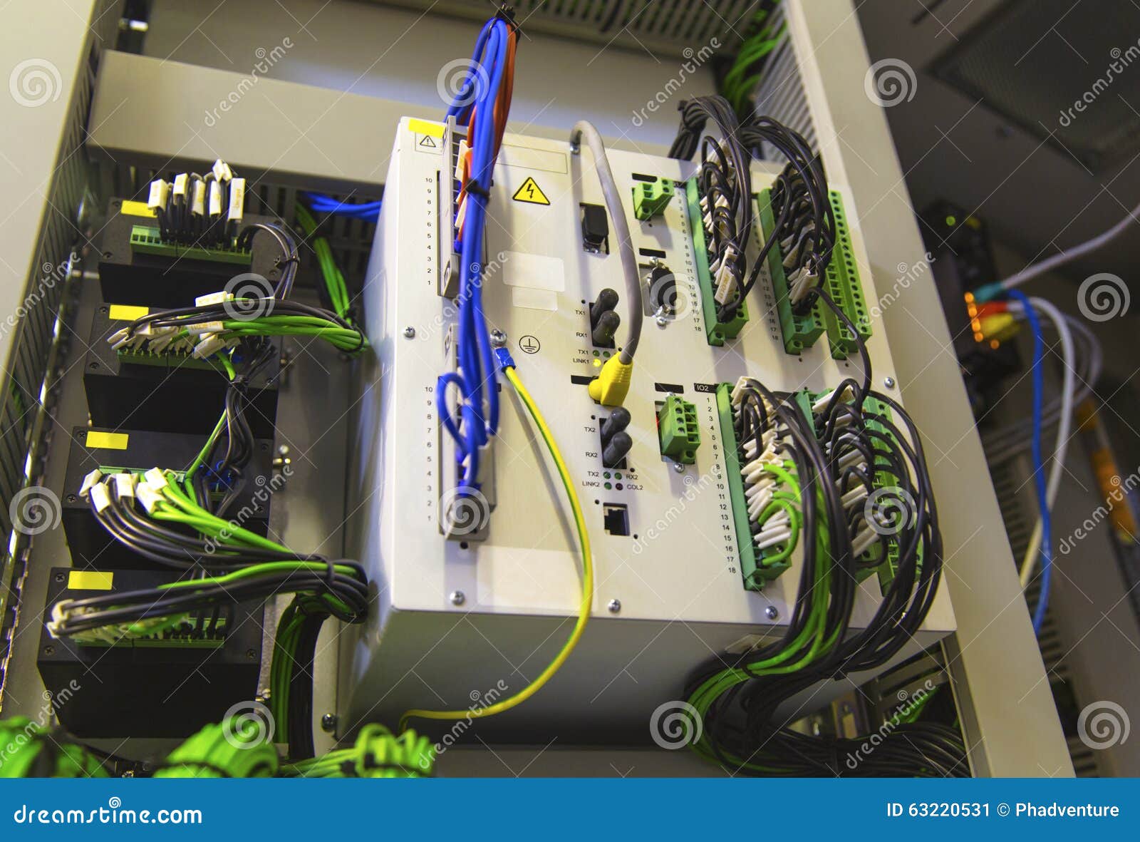 Control Panel with Electronic Devices Stock Image - Image of component ...