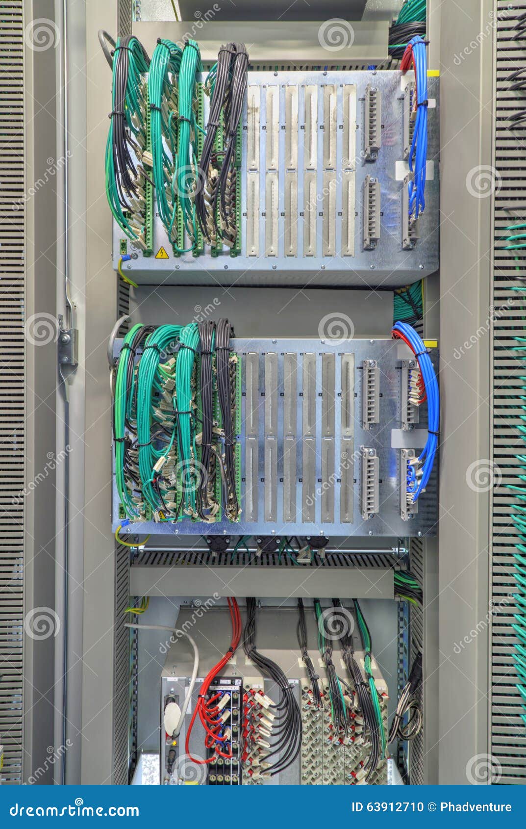Control Panel with Electronic Devices Stock Photo - Image of cabinet ...