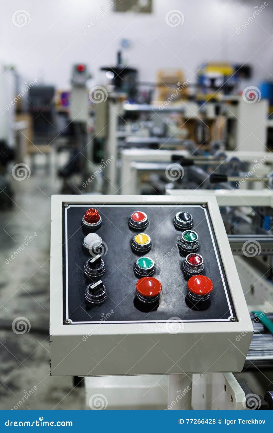 Control Panel of the Equipment Stock Photo - Image of industry, macro ...