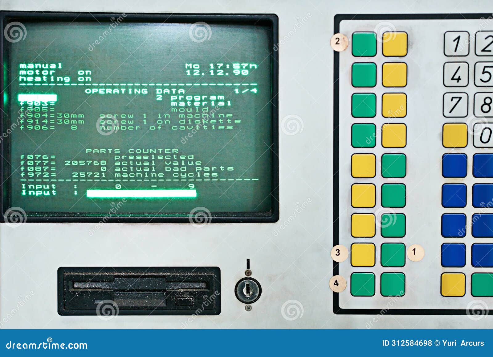 Control Panel, Factory and Machine with Closeup, Technology and ...