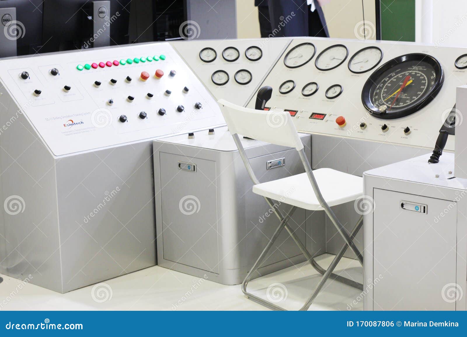 Automated Workplace Of The Train Dispatcher Editorial Photo ...