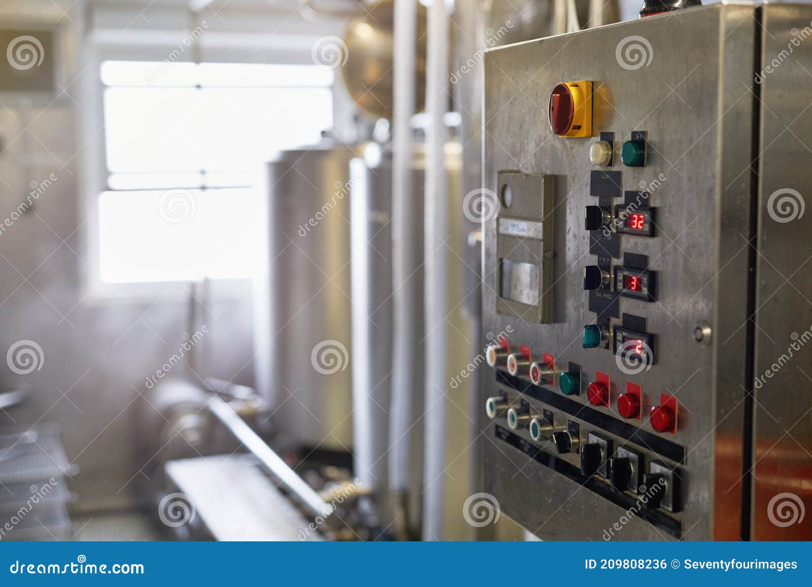 Control Panel at Factory Workshop Stock Photo - Image of occupation ...