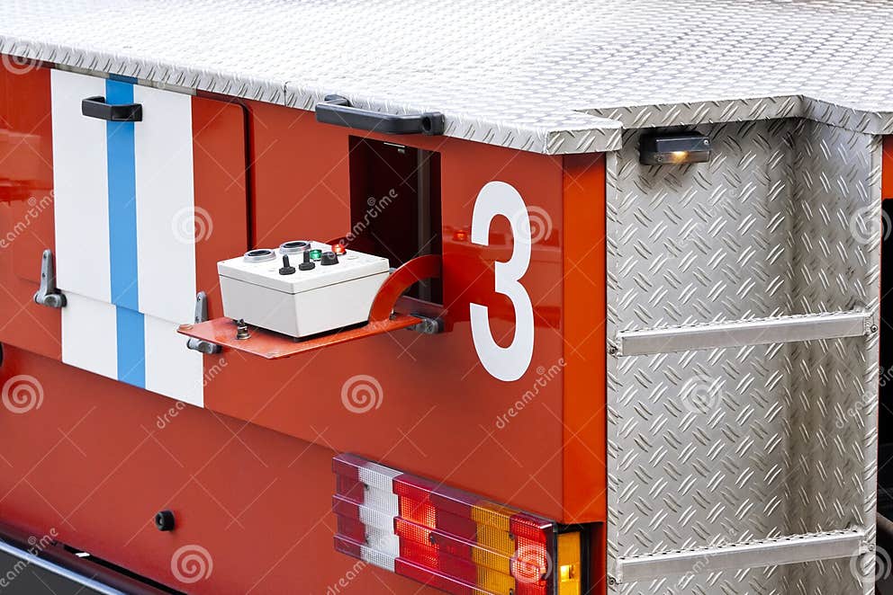 Control Panel of Fire Truck Stock Image - Image of dashboard, dial ...