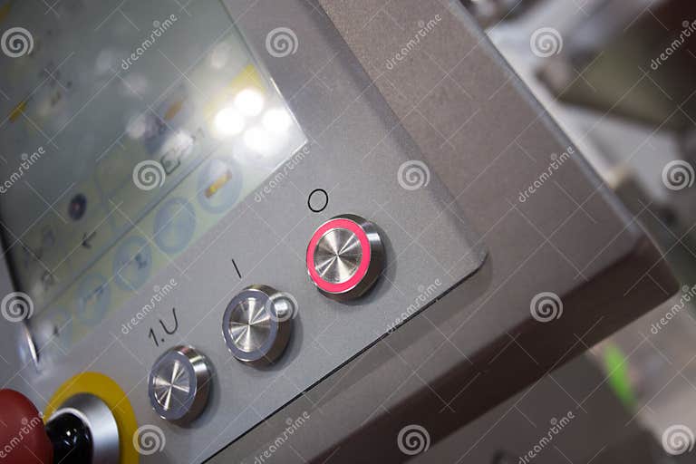 Control Panel in Food Industry Machine Stock Photo - Image of packing ...