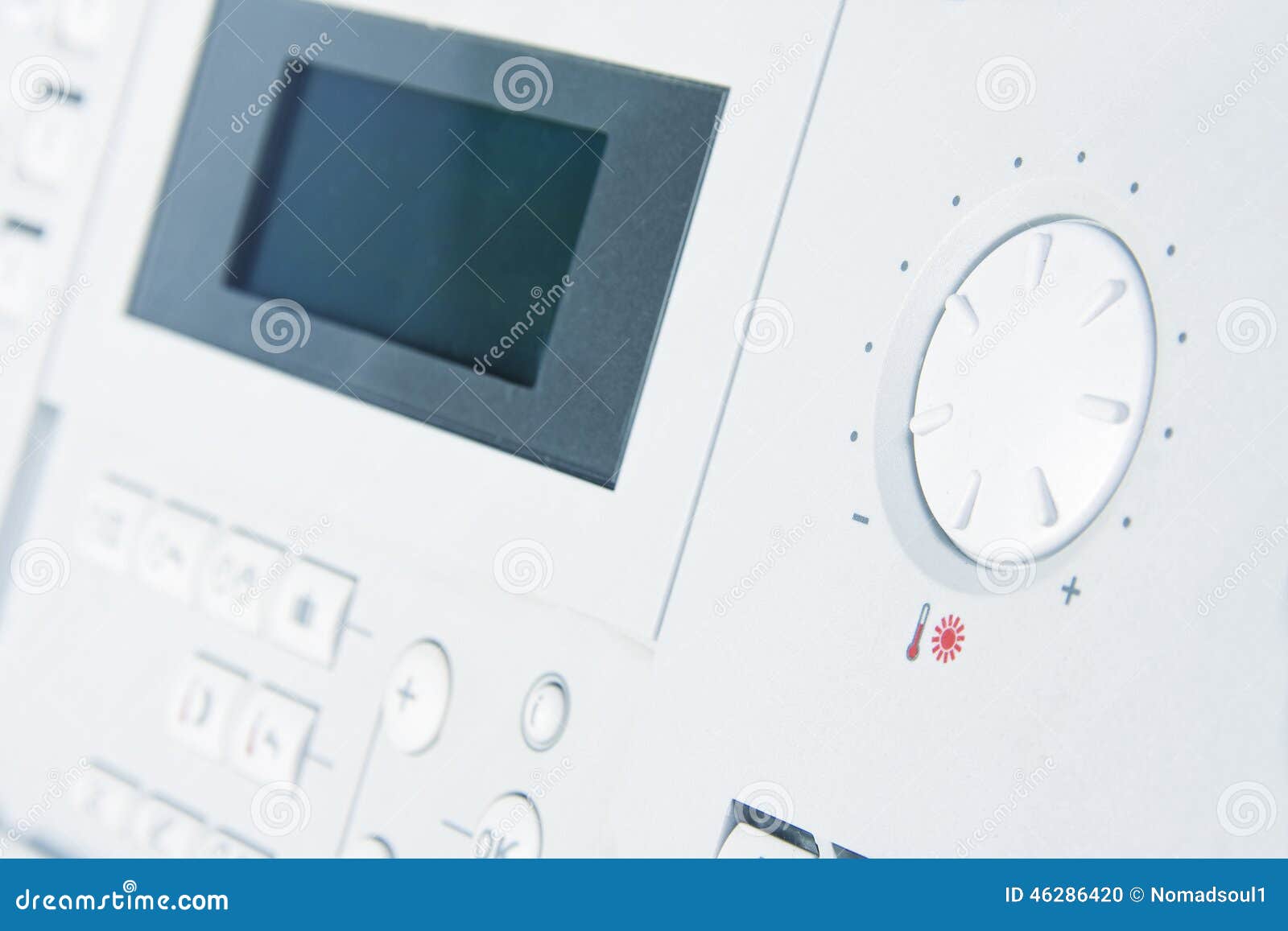 Control Panel of Gas Boiler Stock Photo - Image of thermostat ...