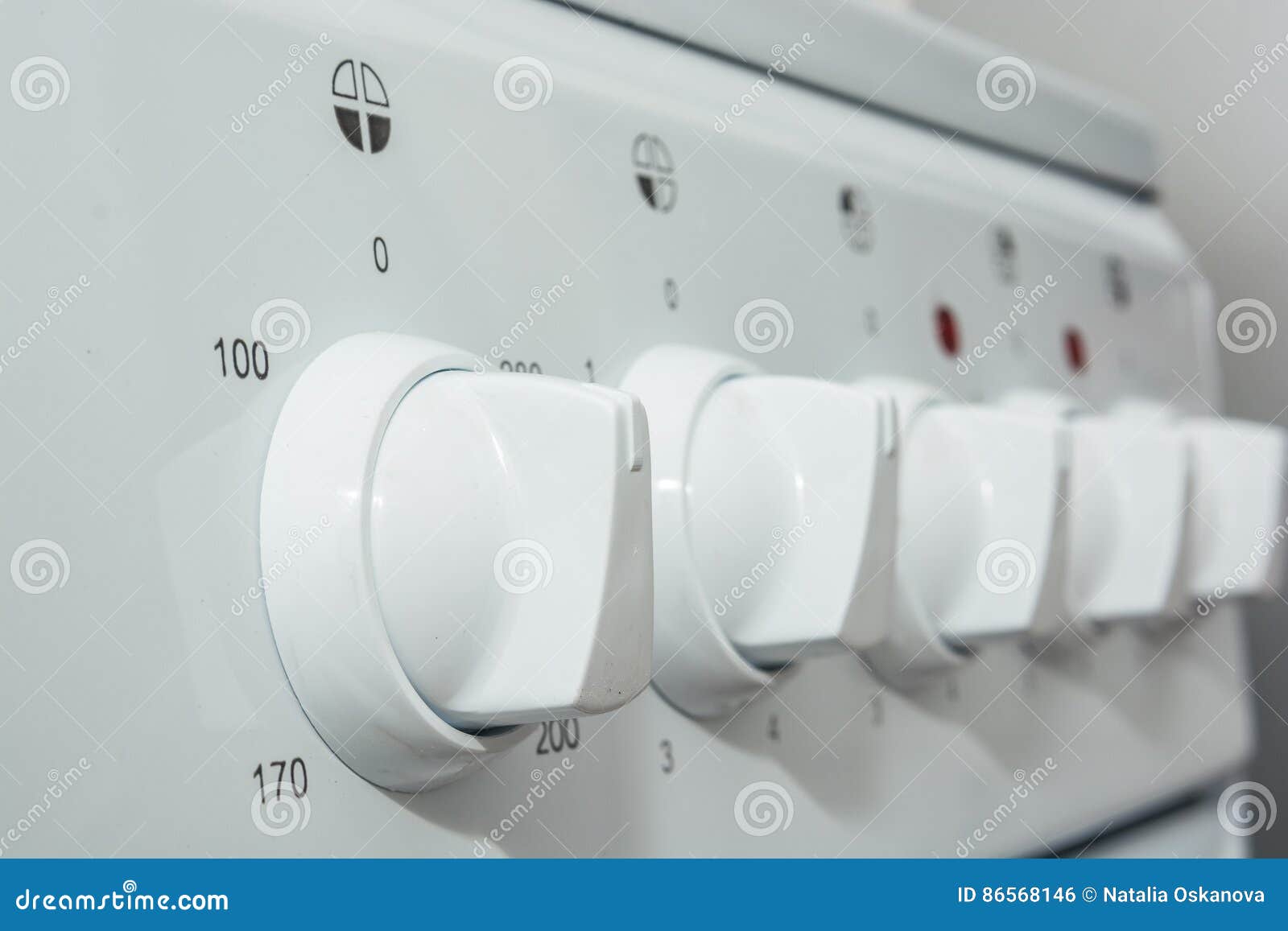 Control panel of gas stove stock photo. Image of domestic - 86568146