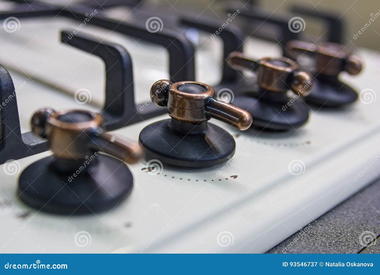 Control panel of gas stove stock image. Image of fossil - 93546737