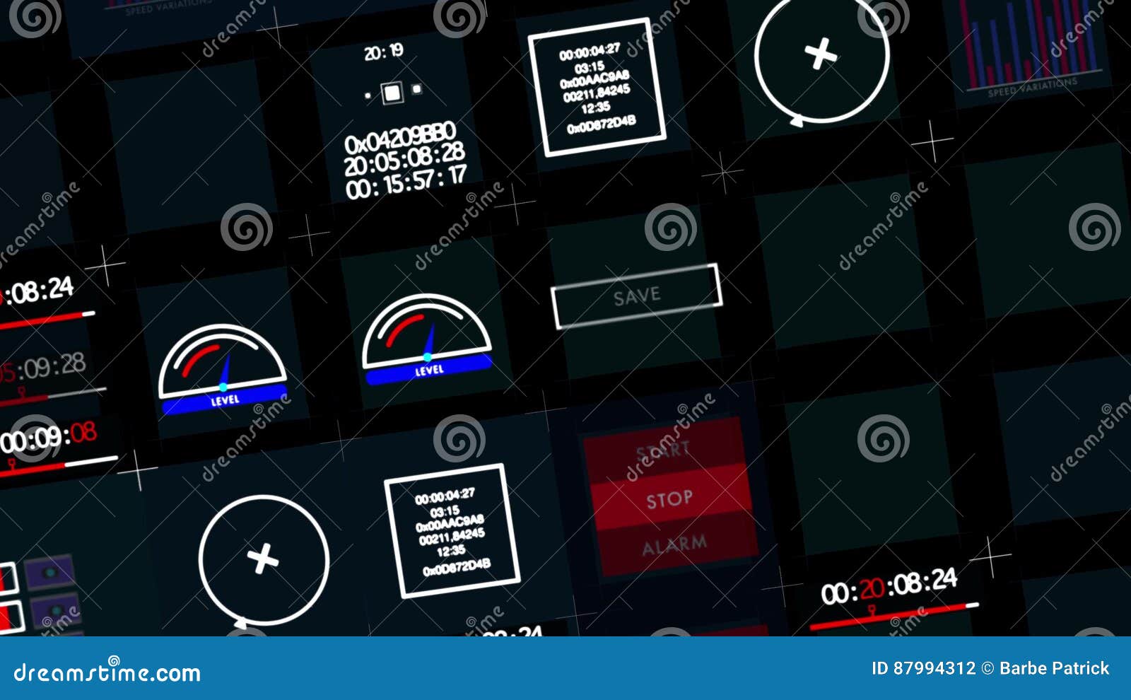 Control Panel and Graphical User Interface. Computer Engineering. Stock ...