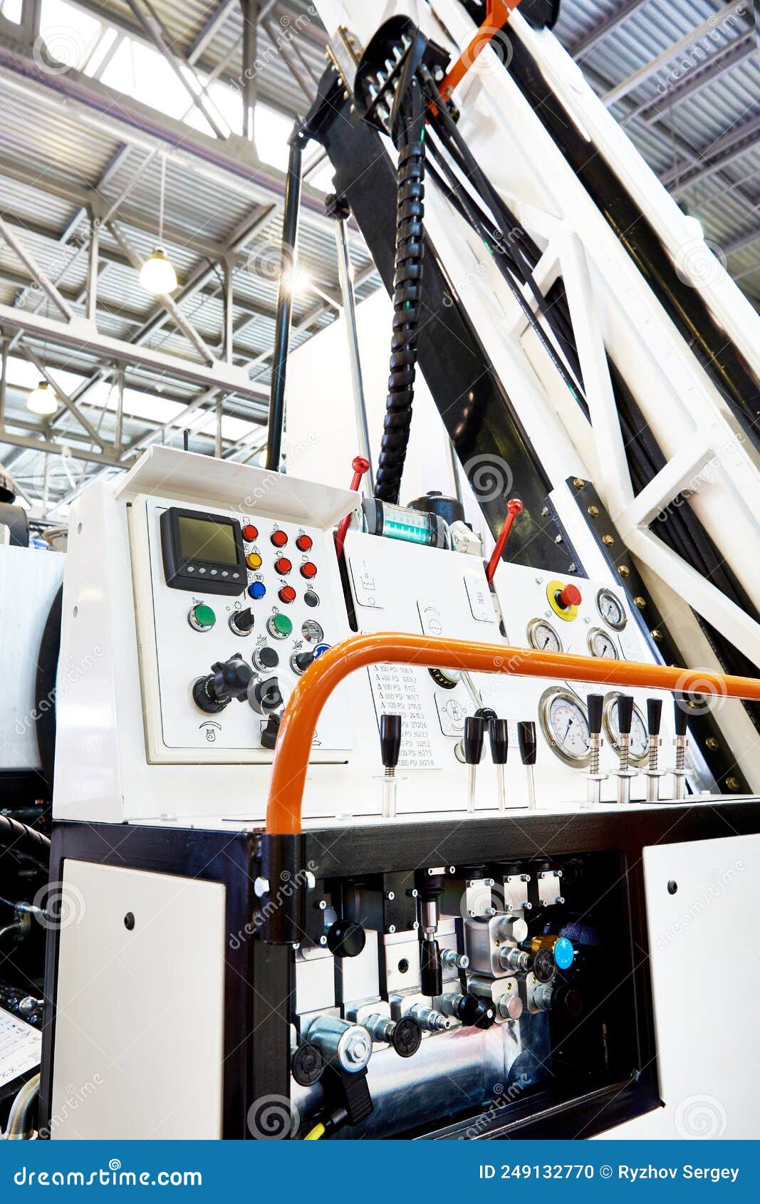 Control Panel of Hydraulic Drilling Rig Stock Photo - Image of ...
