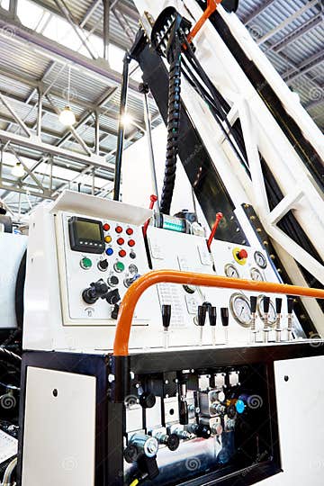 Control Panel of Hydraulic Drilling Rig Stock Photo - Image of ...