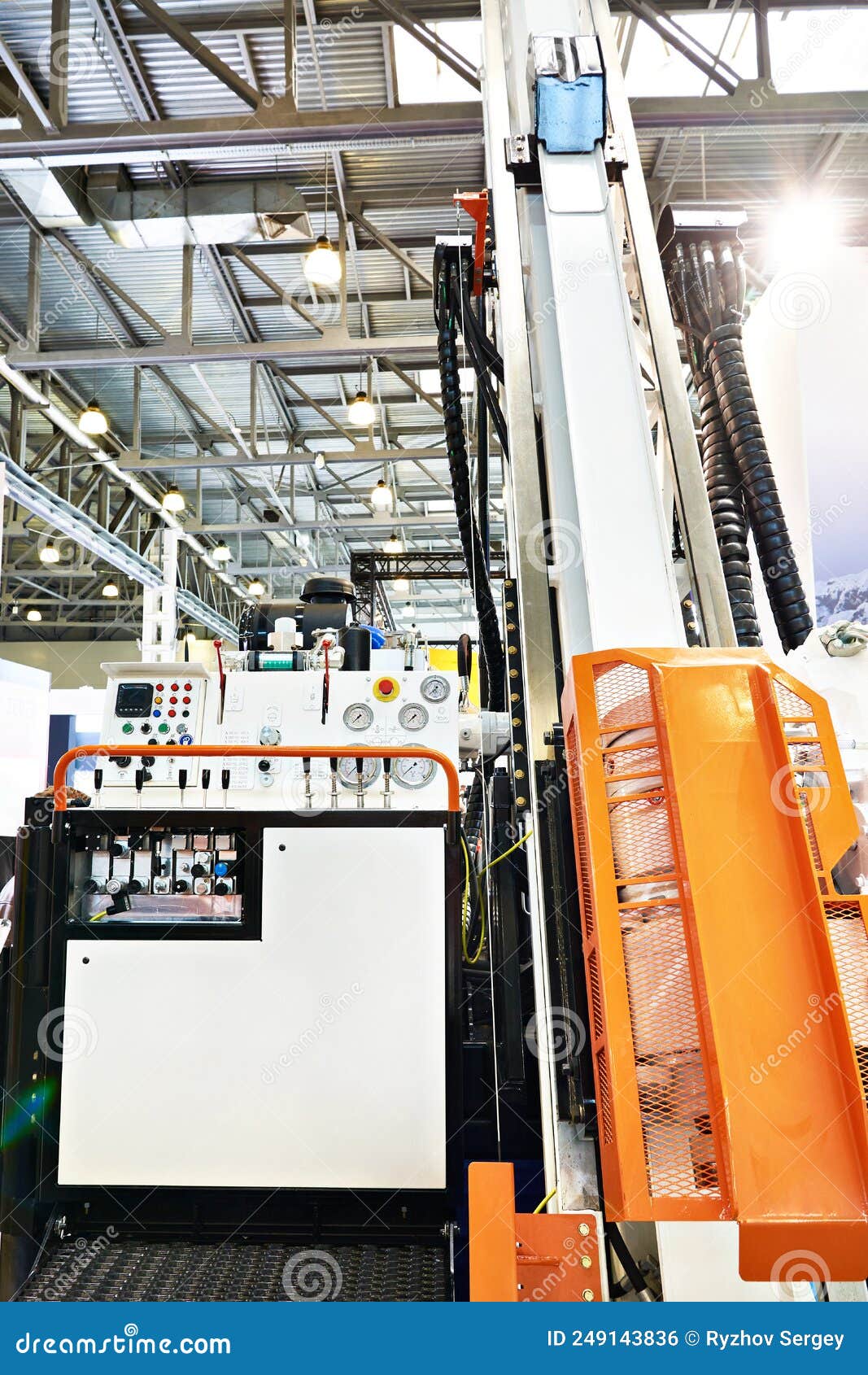 Control Panel of Hydraulic Drilling Rig Stock Photo - Image of drilling ...