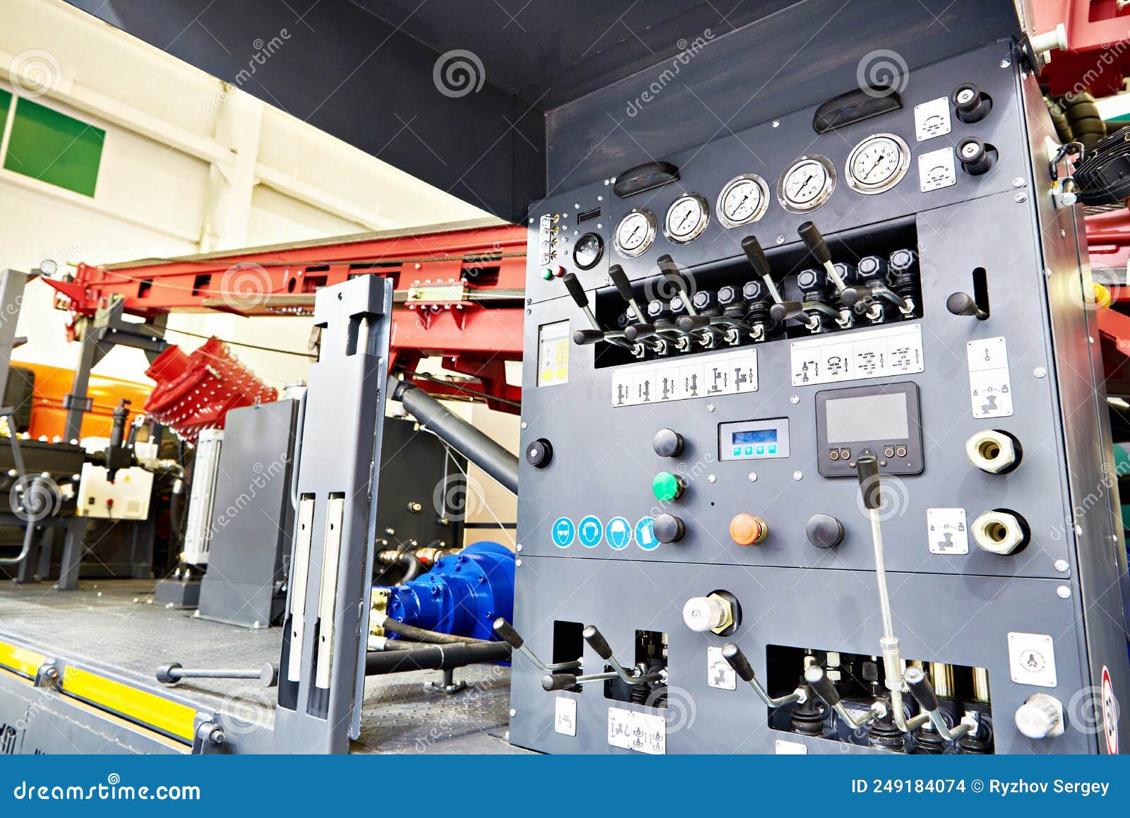 Control Panel of Hydraulic Drilling Rig Stock Photo - Image of industry ...
