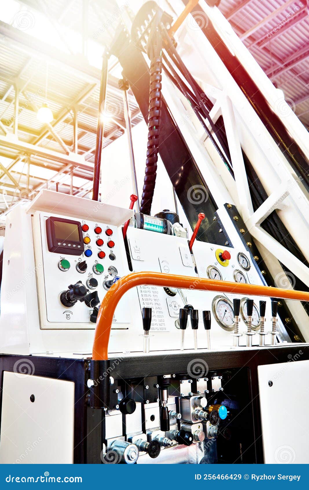 Control Panel of Hydraulic Drilling Rig Stock Image - Image of ...
