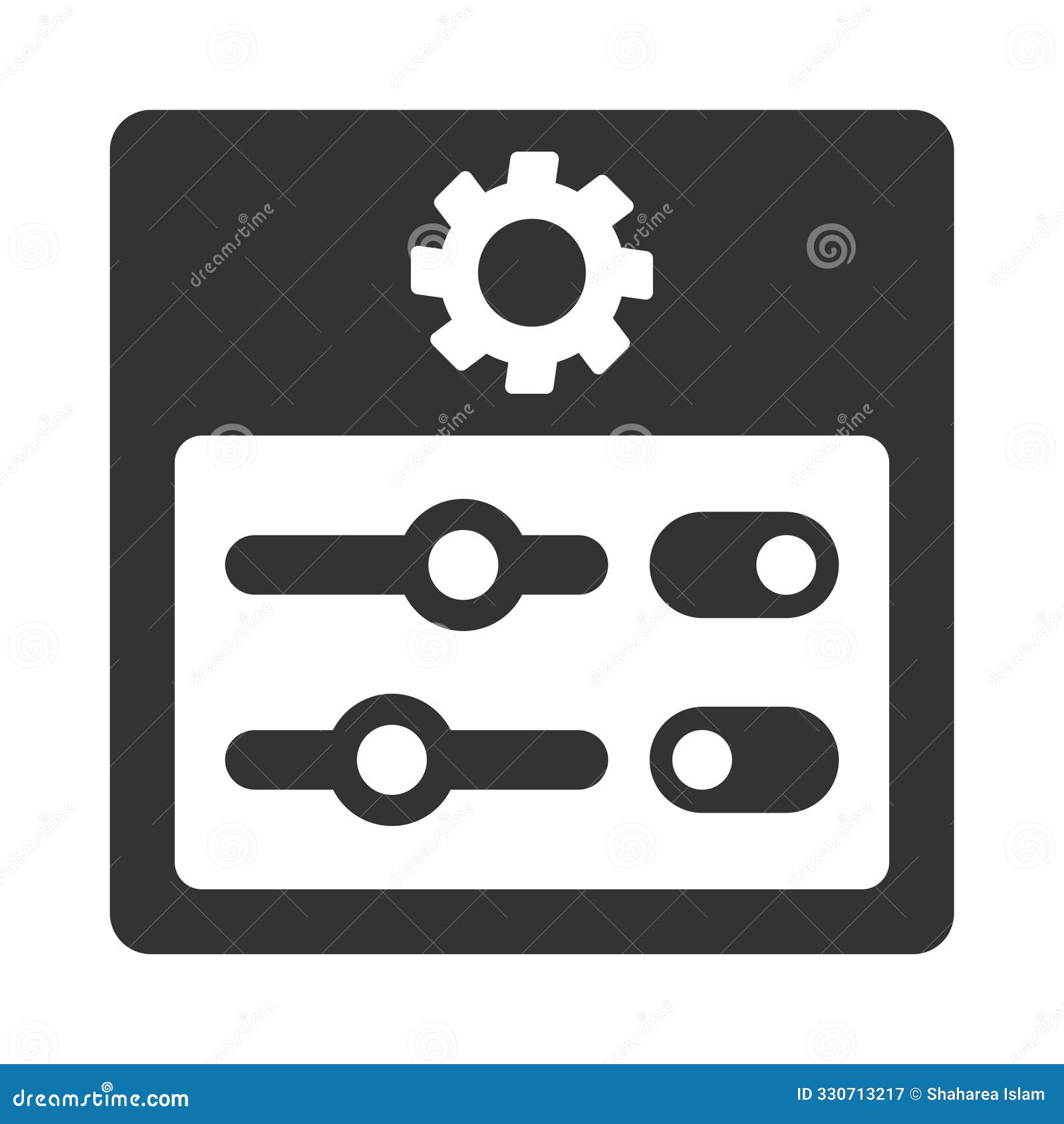 Control panel Icon stock vector. Illustration of vector - 330713217