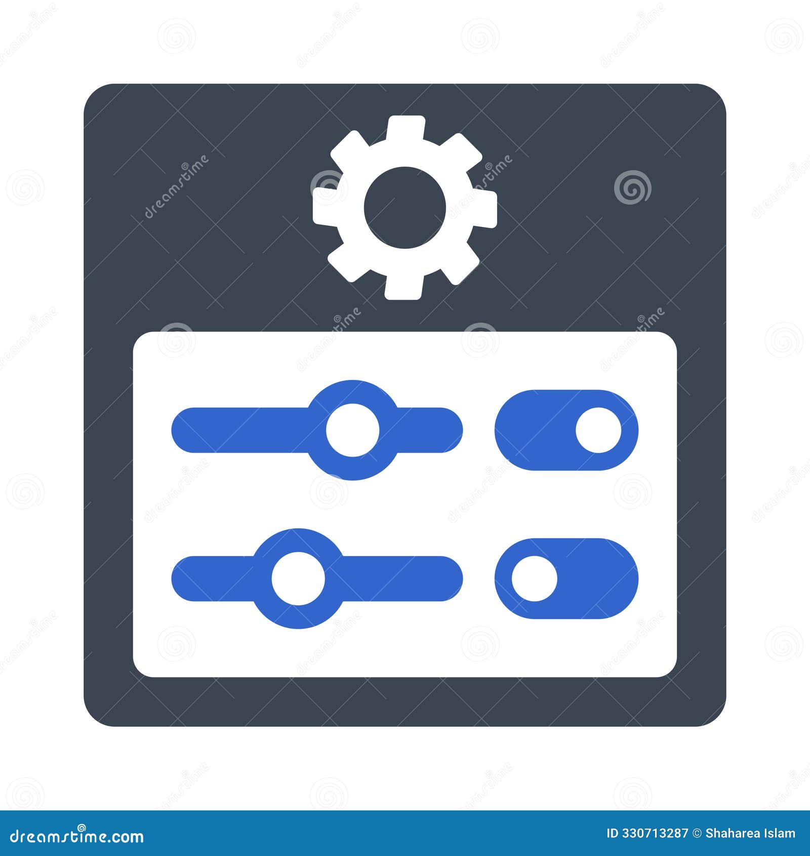 Control panel Icon stock vector. Illustration of equalizer - 330713287