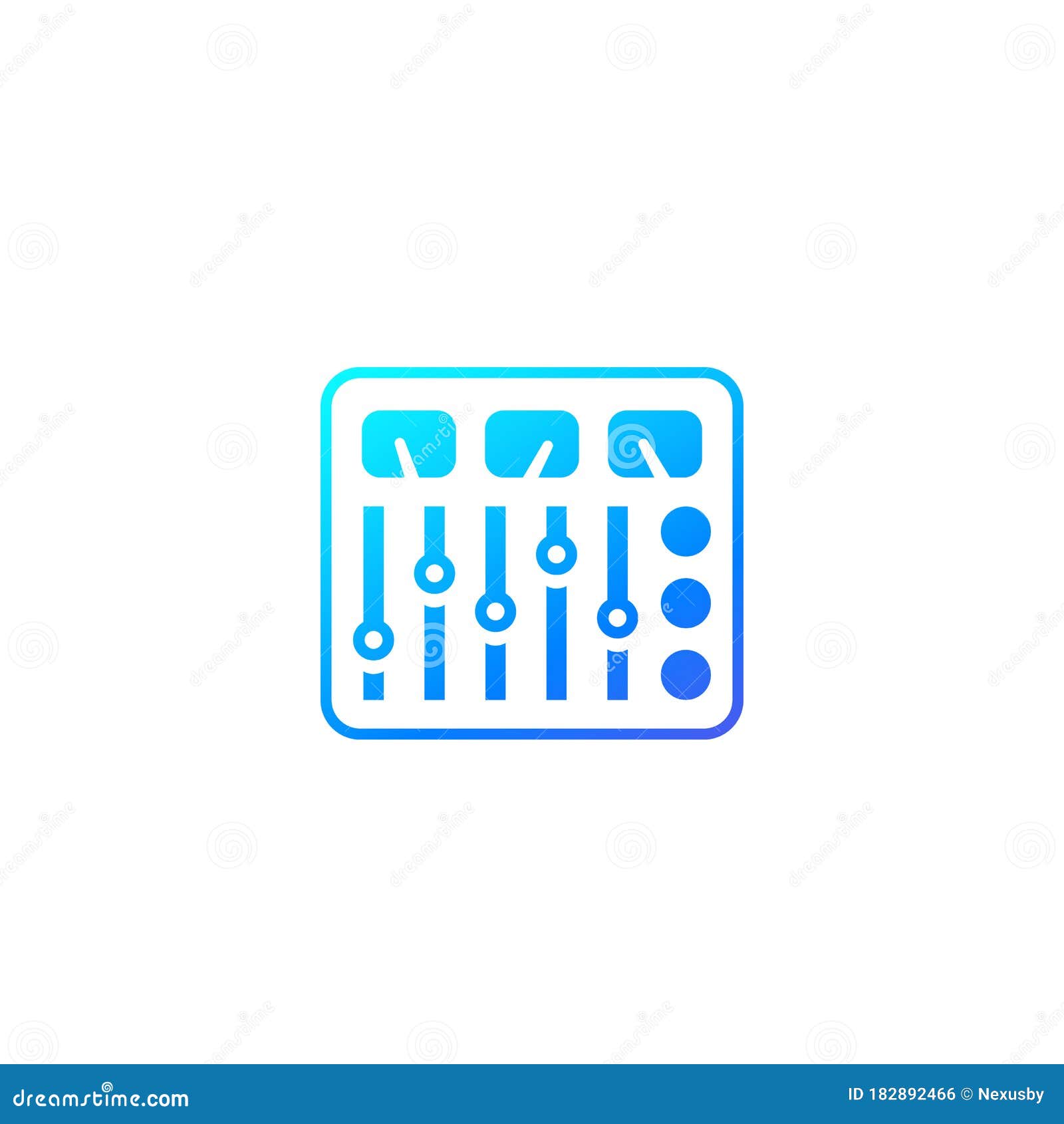 Control panel icon stock illustration. Illustration of machine - 182892466