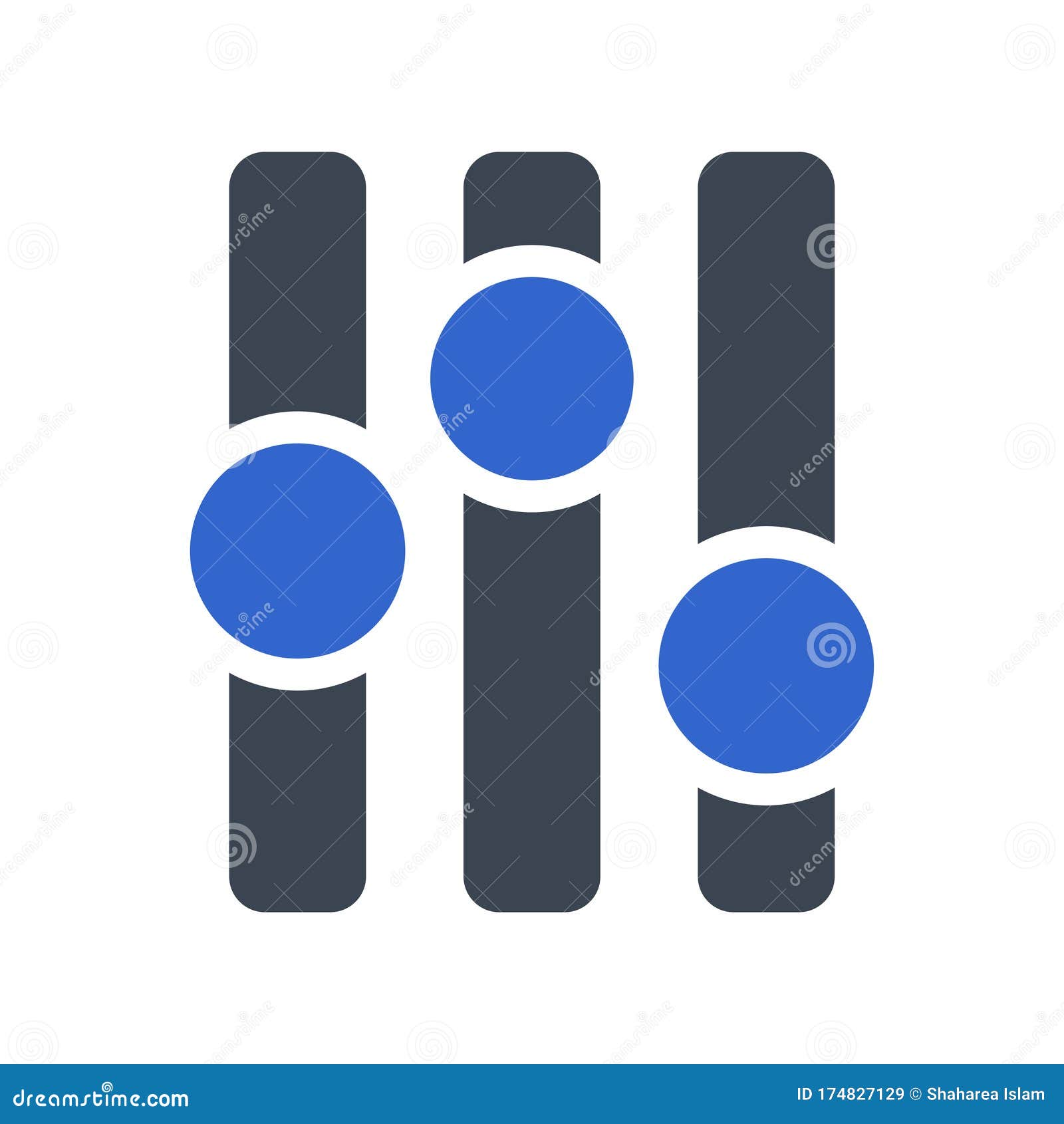 Control Panel Icon stock vector. Illustration of simple - 174827129