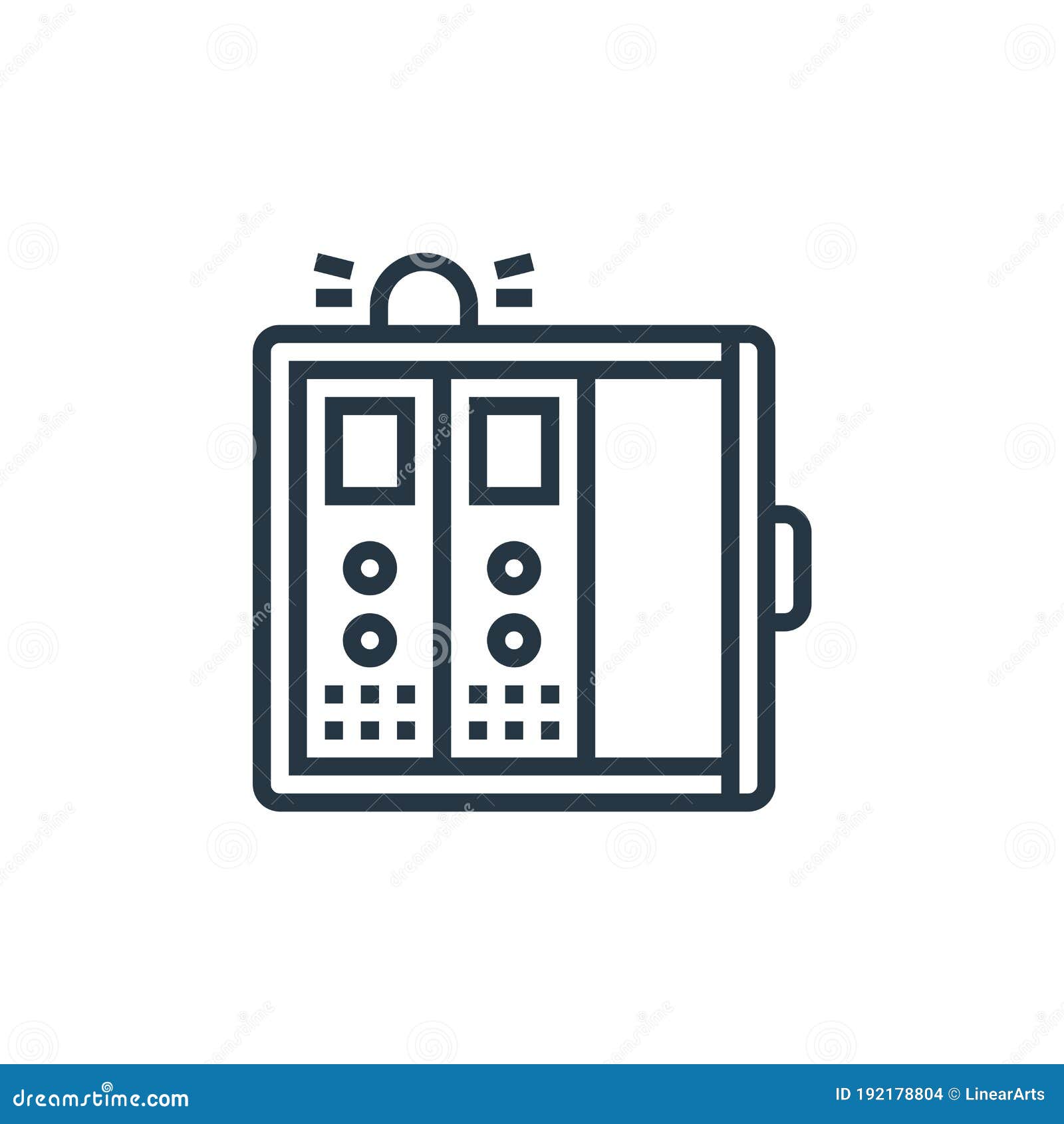 Control Panel Icon Vector from Industry Concept. Thin Line Illustration ...