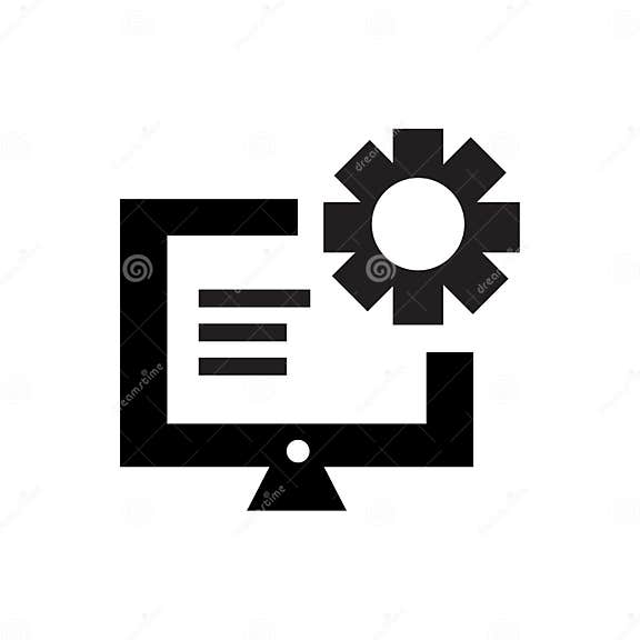 Control Panel Icon Vector Sign and Symbol Isolated on White Background ...