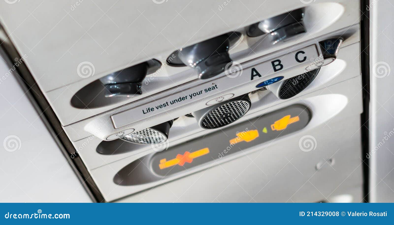 Control Panel for Individual Air Conditioning and Lights Inside a ...