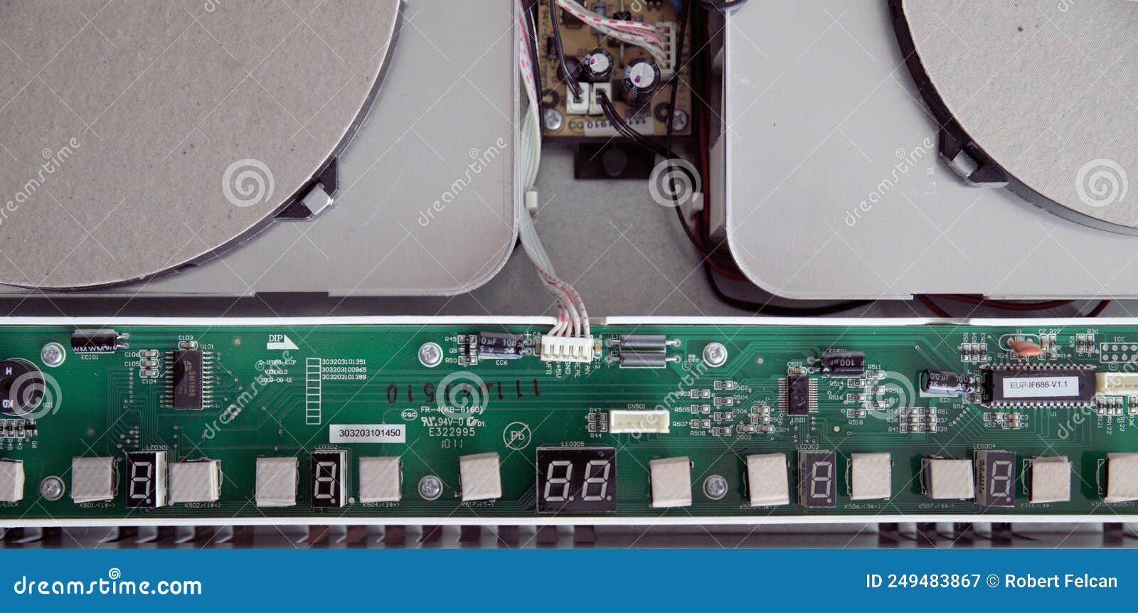 Control Panel of Induction Plate, Disassembled Kitchen Equipment Stock ...