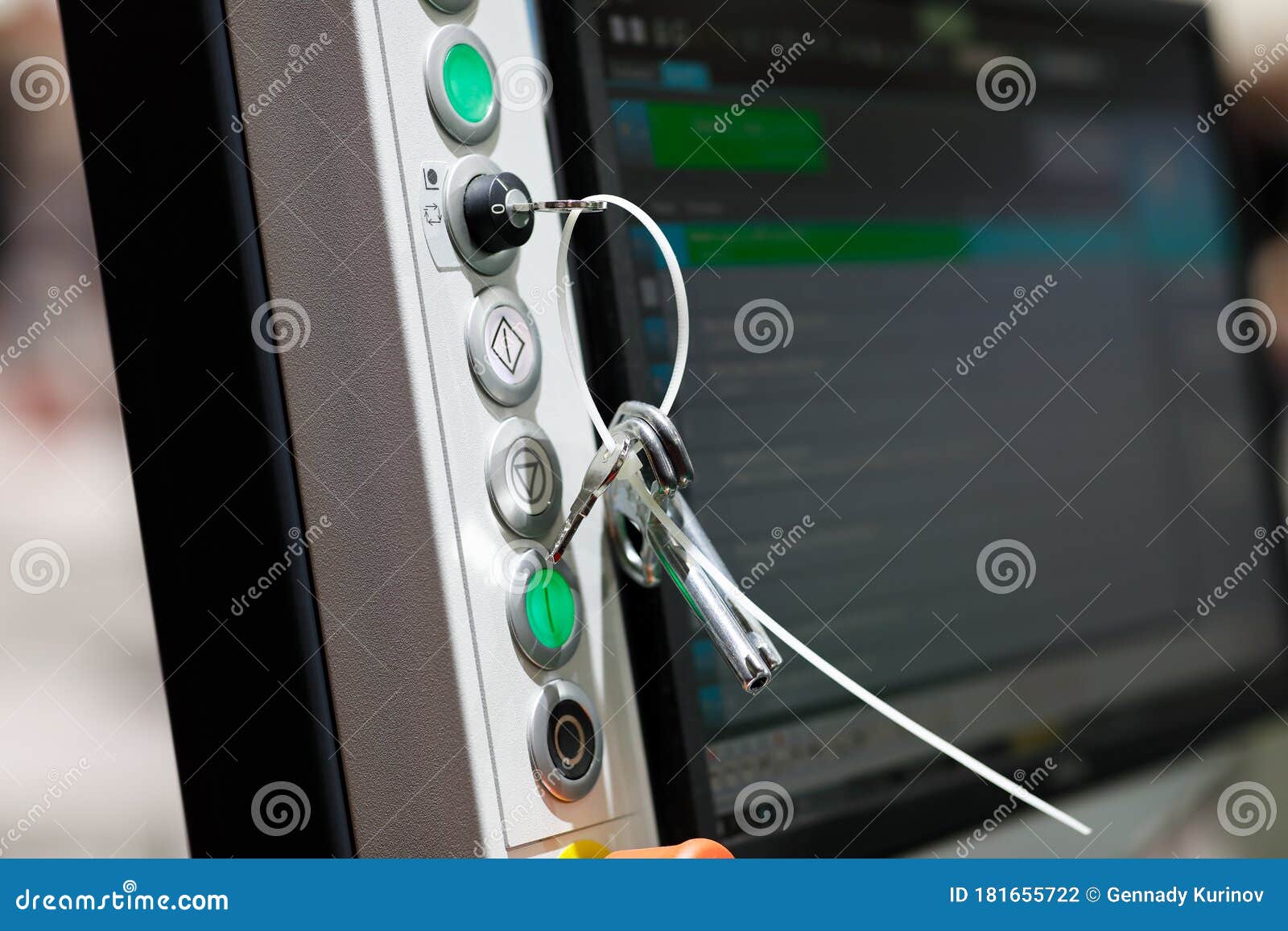 Control Panel of Industrial Computerized Equipment Stock Photo - Image ...