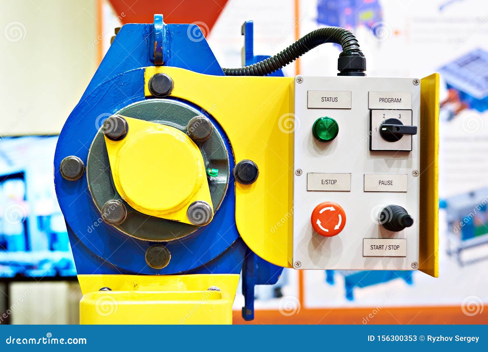 Control Panel of Industrial Equipment Stock Image - Image of automatic ...