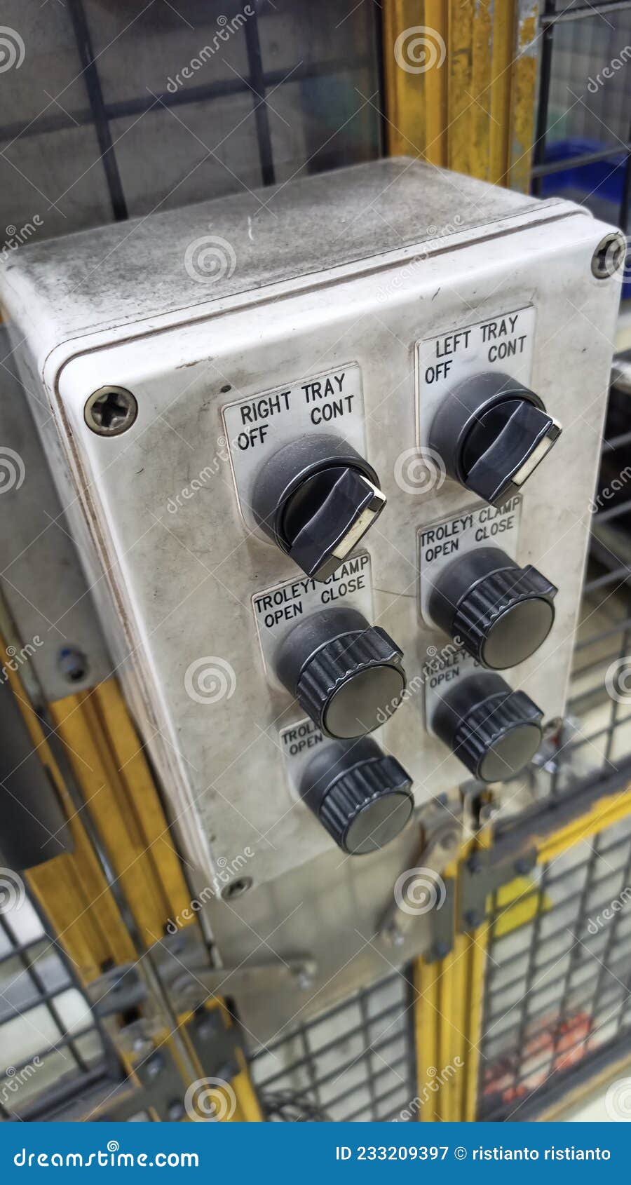 Control Panel of an Industrial Machine Stock Image - Image of machine ...