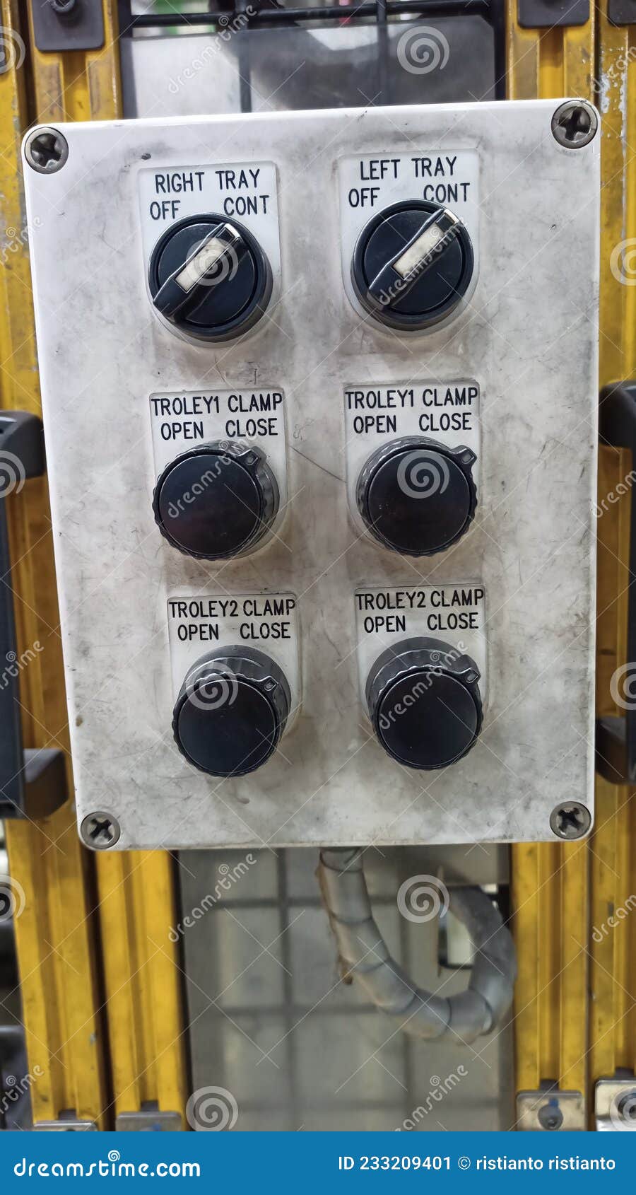 Control Panel of an Industrial Machine Stock Image - Image of furniture ...