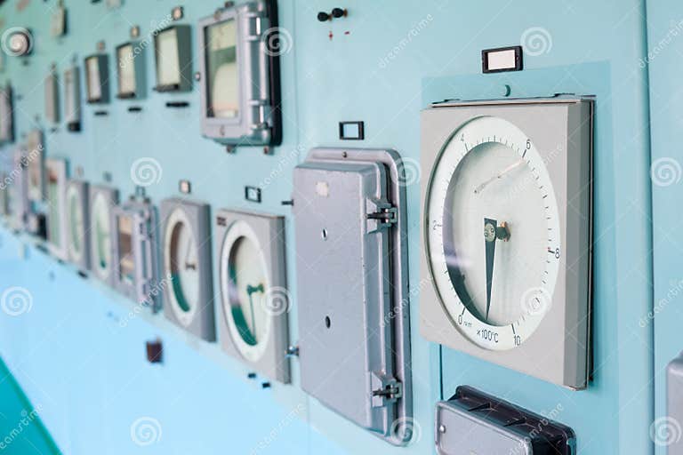Control Panel with Instrumentation Stock Image - Image of laboratory ...