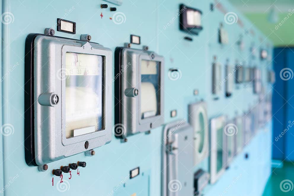 Control Panel with Instrumentation Stock Image - Image of instruments ...