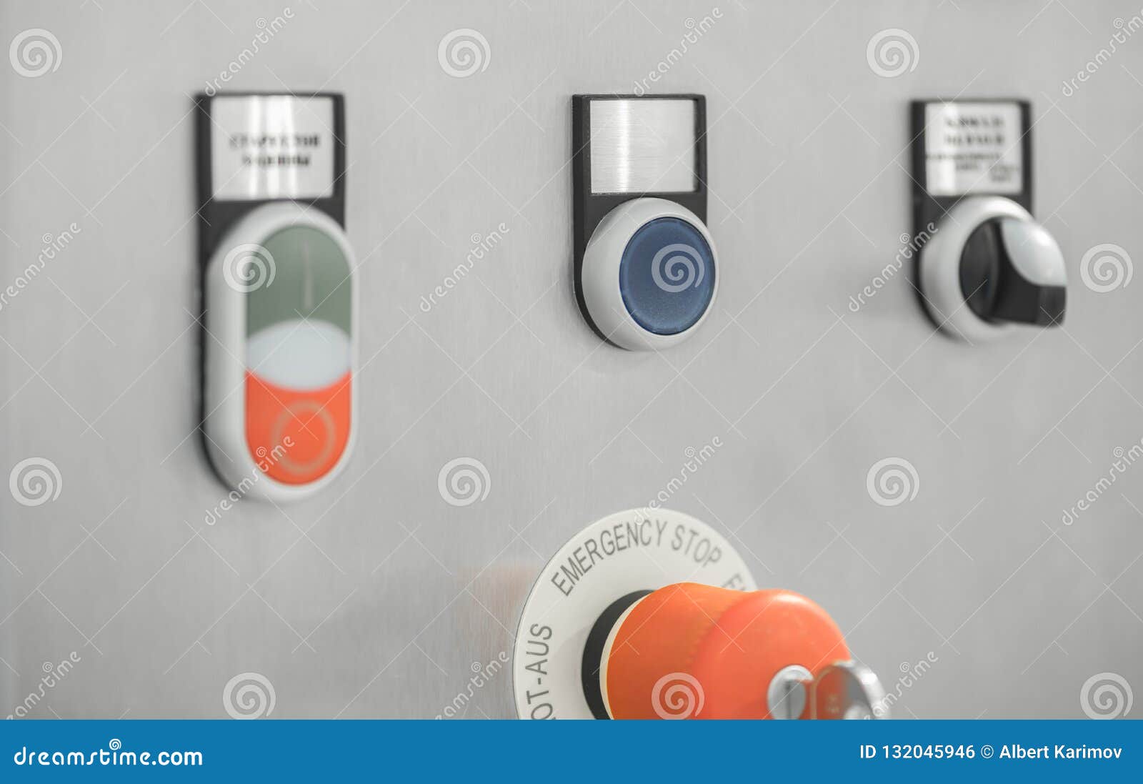 Control panel with key stock photo. Image of control - 132045946
